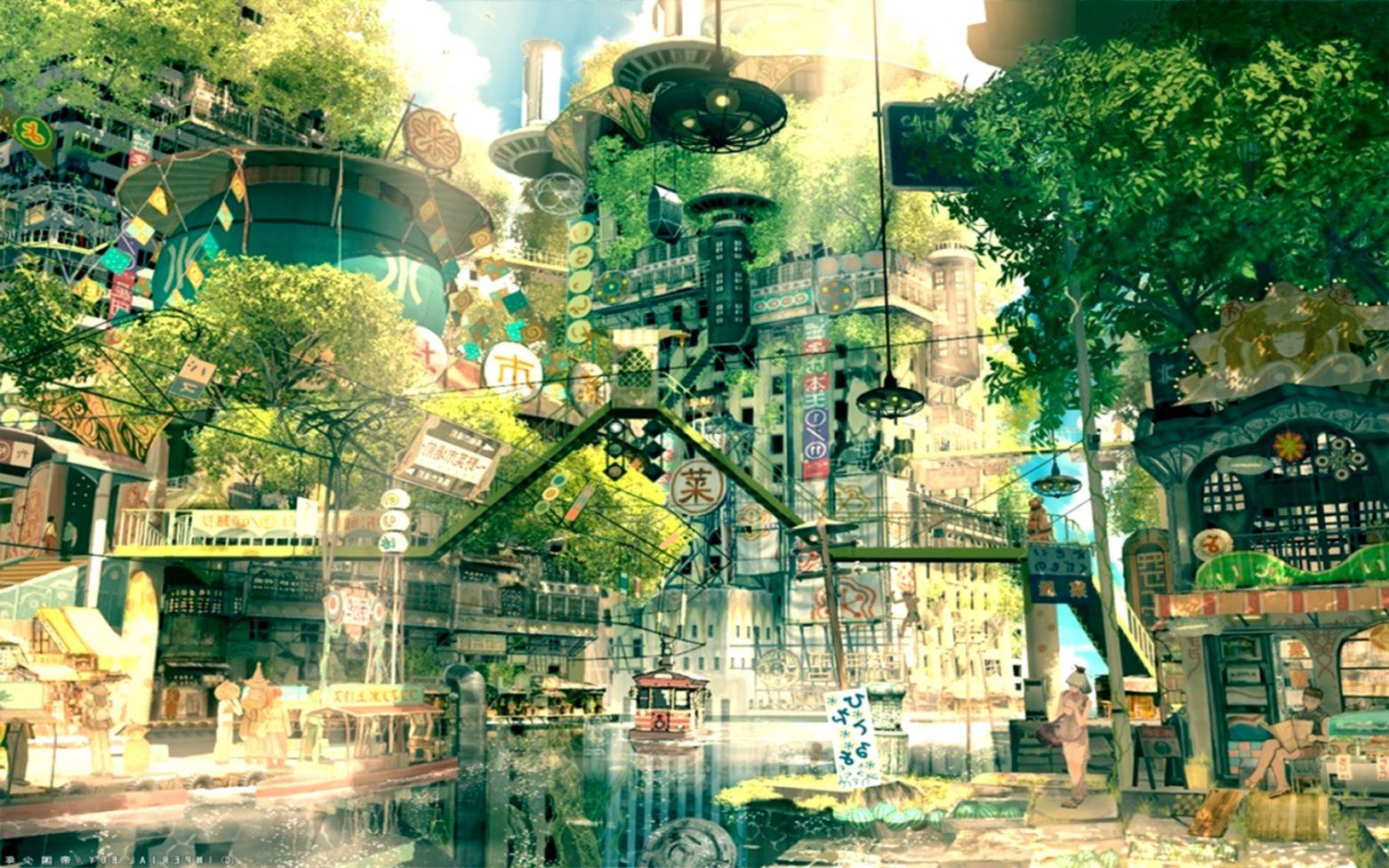 Japanese Cartoon City Wallpapers - Top Free Japanese Cartoon City ...