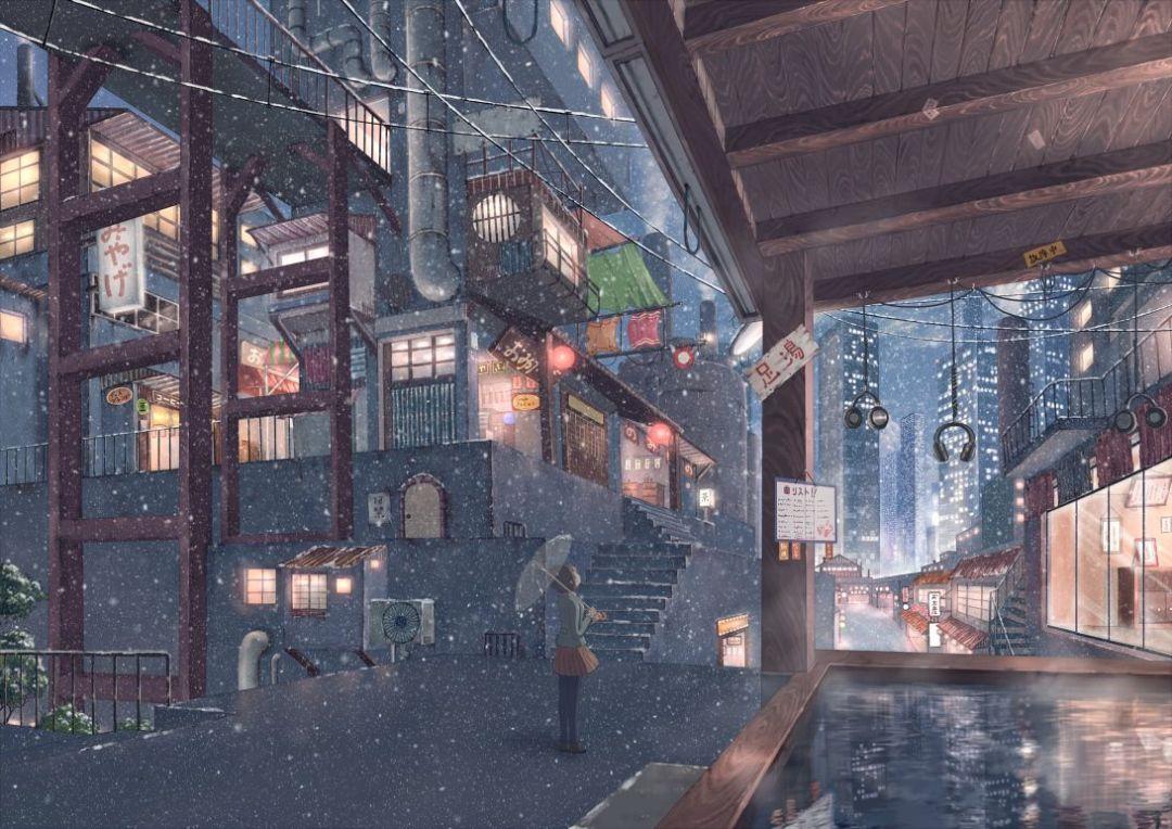 Japanese Cartoon City Wallpapers - Top Free Japanese Cartoon City ...