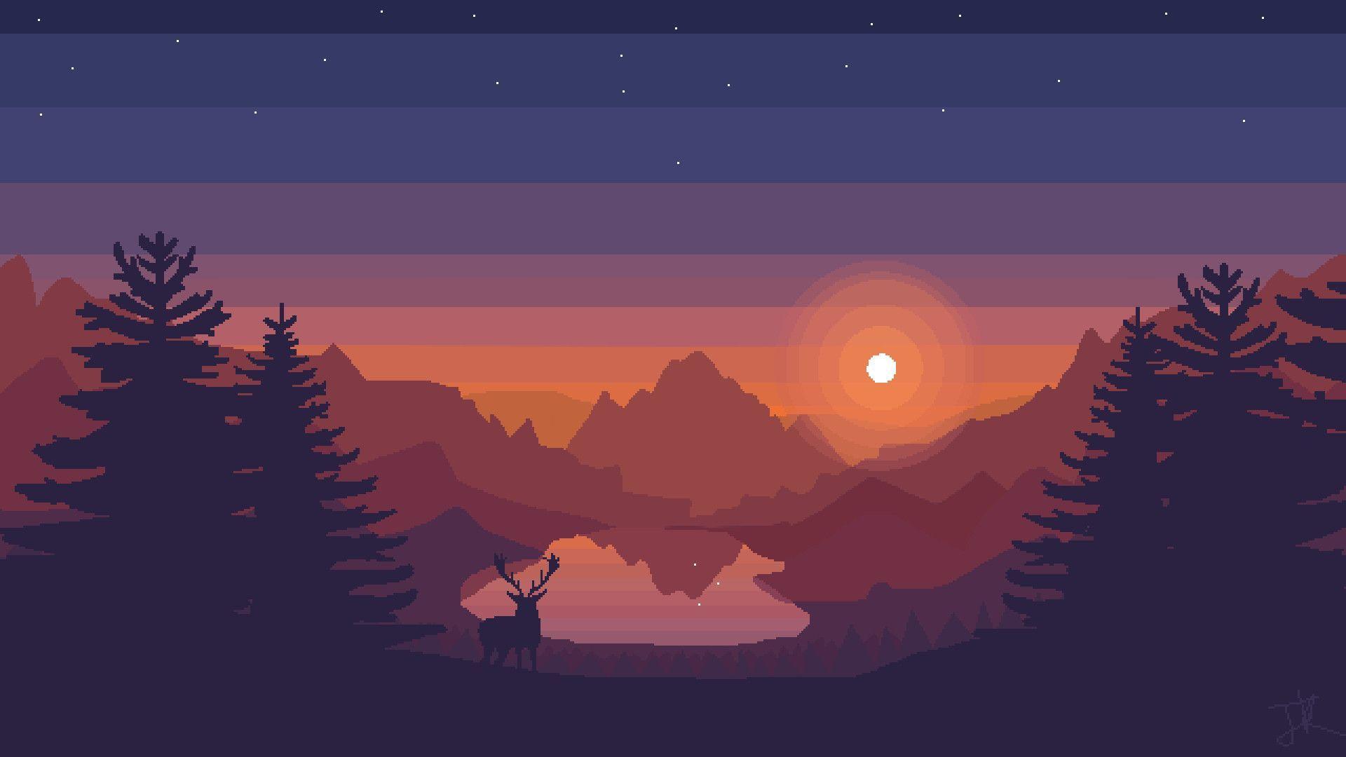 Pixel Landscape Wallpapers - Top Free Pixel Landscape Backgrounds ...