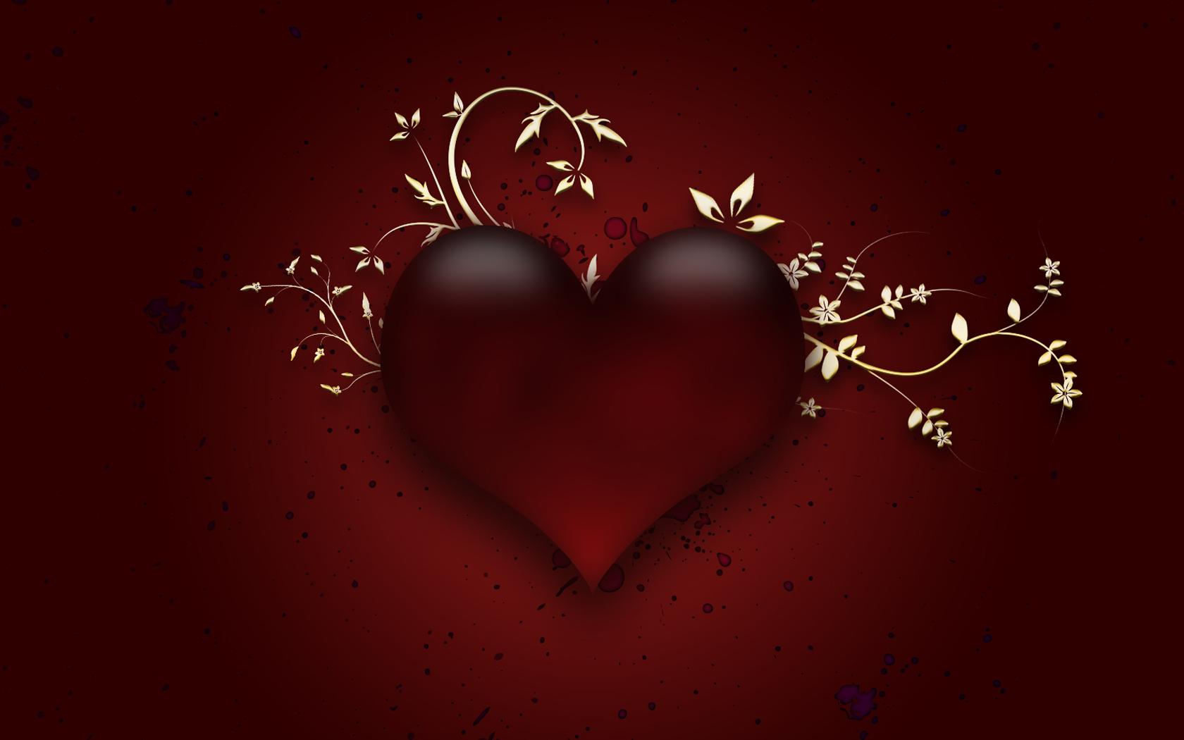Red Heart Desktop Wallpapers - Top Free Red Heart Desktop Backgrounds ...