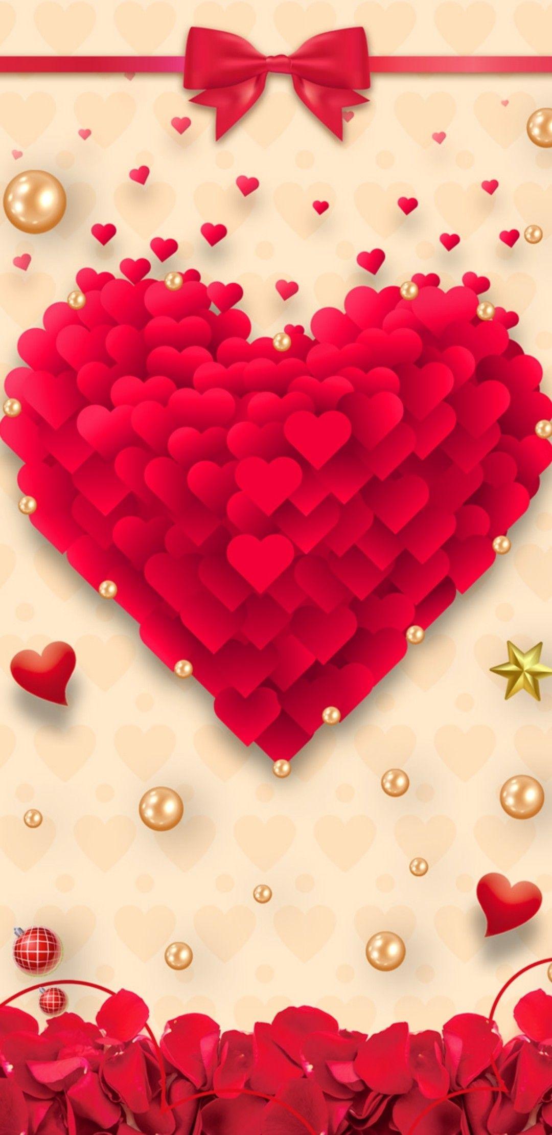 Red Love Heart Wallpapers - Top Free Red Love Heart Backgrounds ...