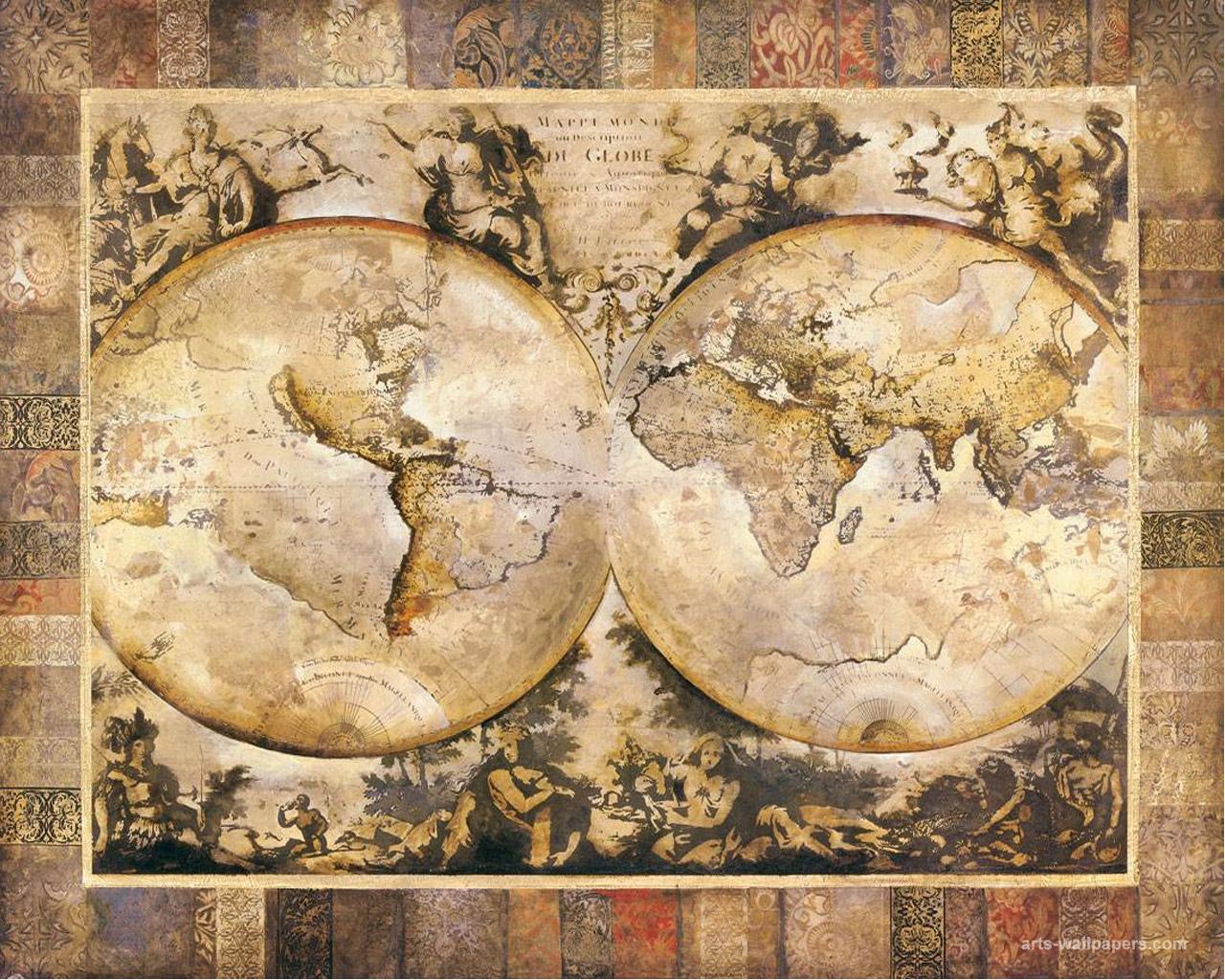Map Art Wallpapers - Top Free Map Art Backgrounds - WallpaperAccess