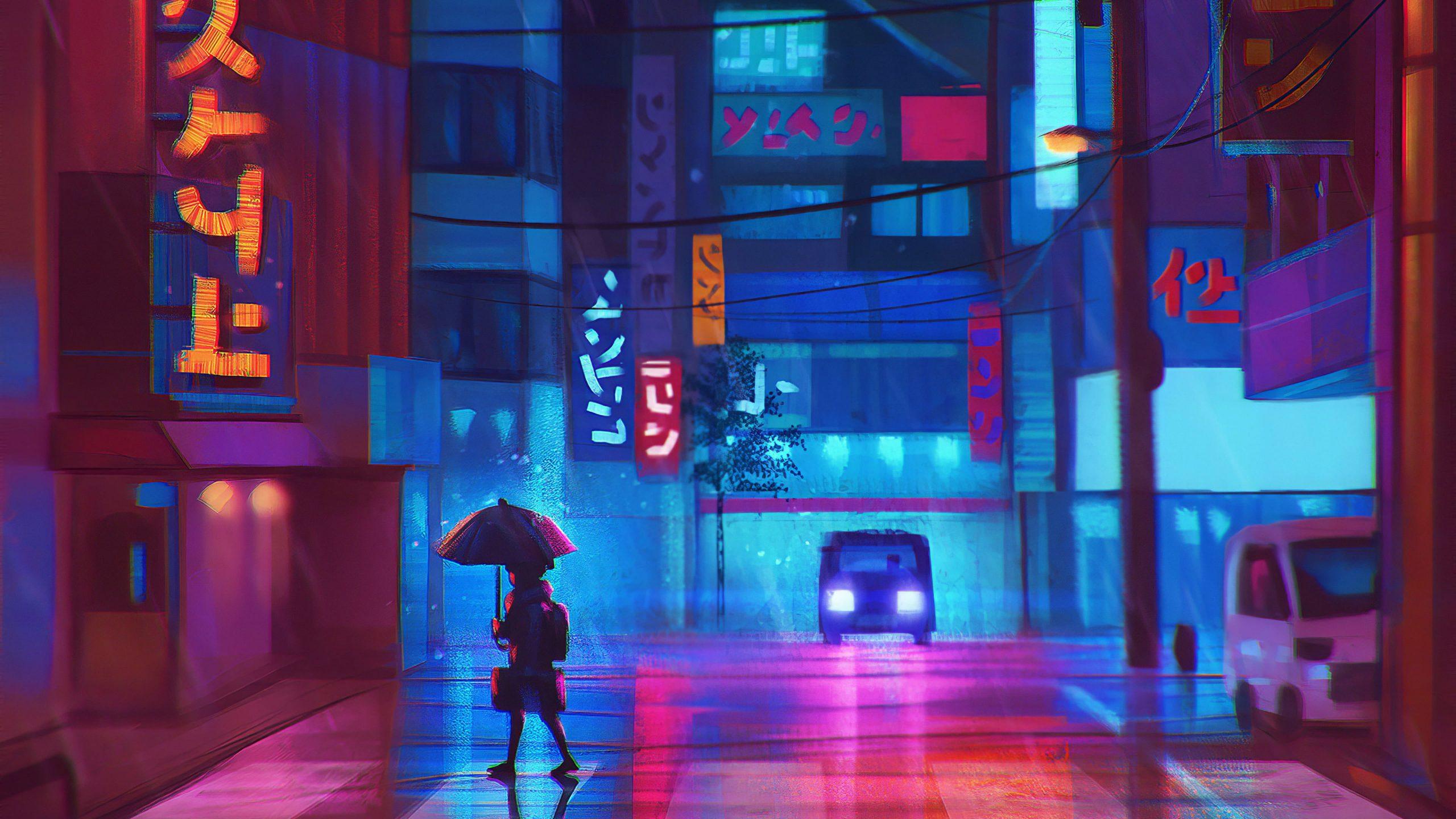 Neon Light Anime Wallpapers - Top Free Neon Light Anime Backgrounds ...