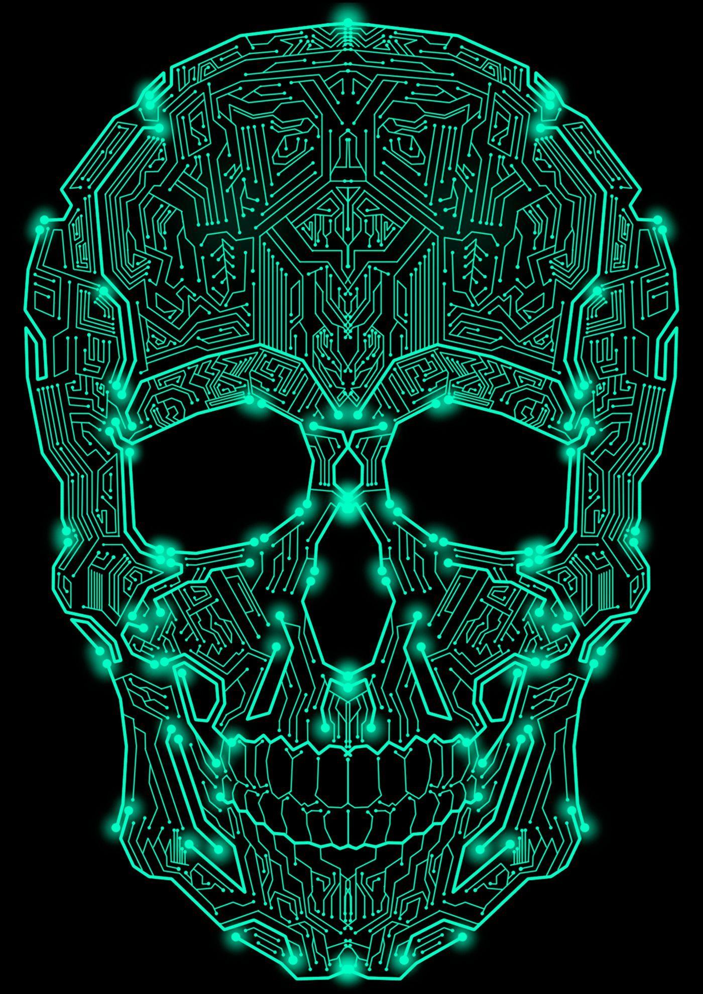 Cyber Skull Wallpapers - Top Free Cyber Skull Backgrounds - WallpaperAccess
