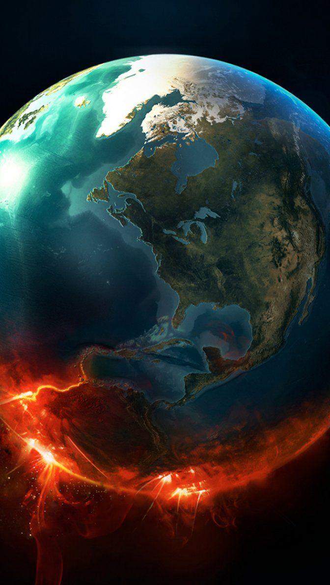 Earth On Fire Wallpapers - Top Free Earth On Fire Backgrounds ...