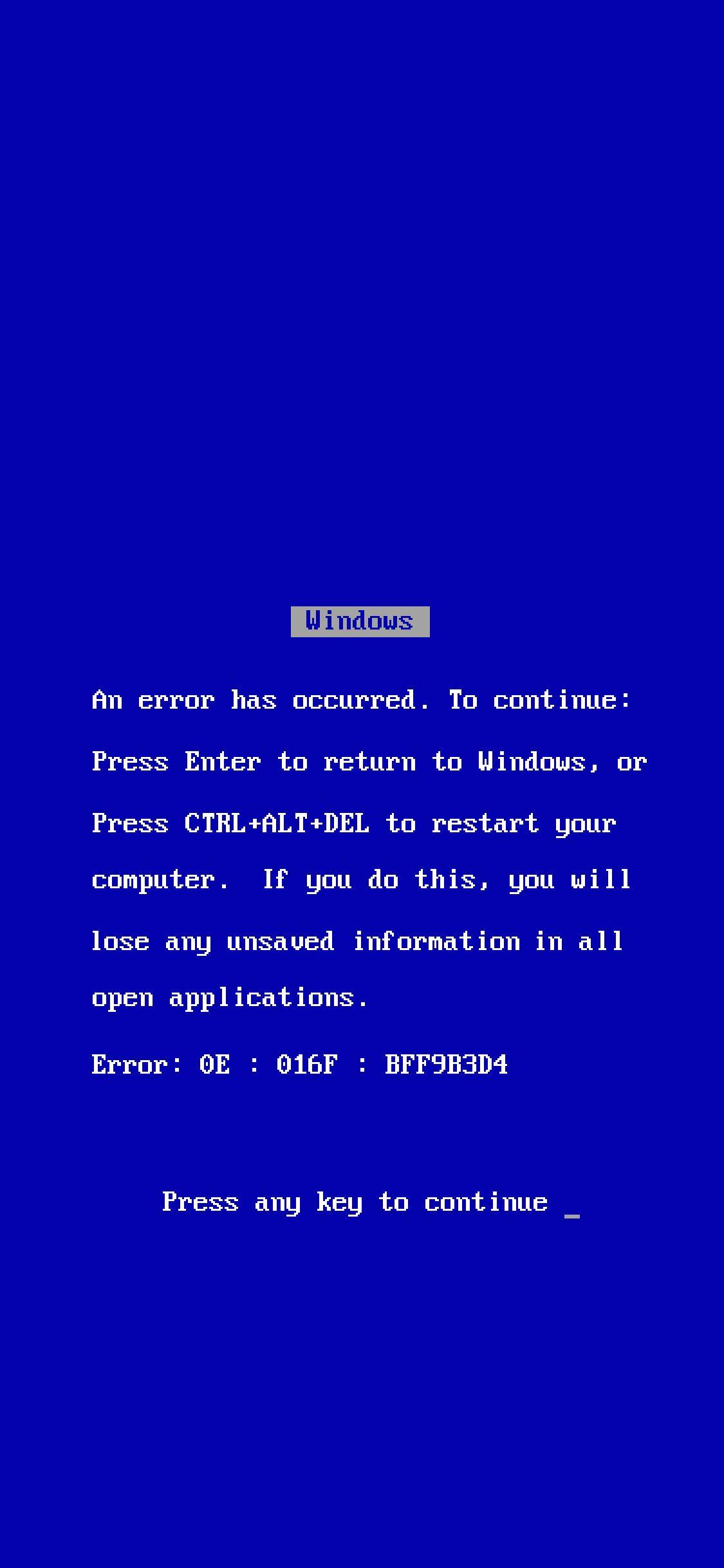 Error Screen Wallpapers - Top Free Error Screen Backgrounds ...
