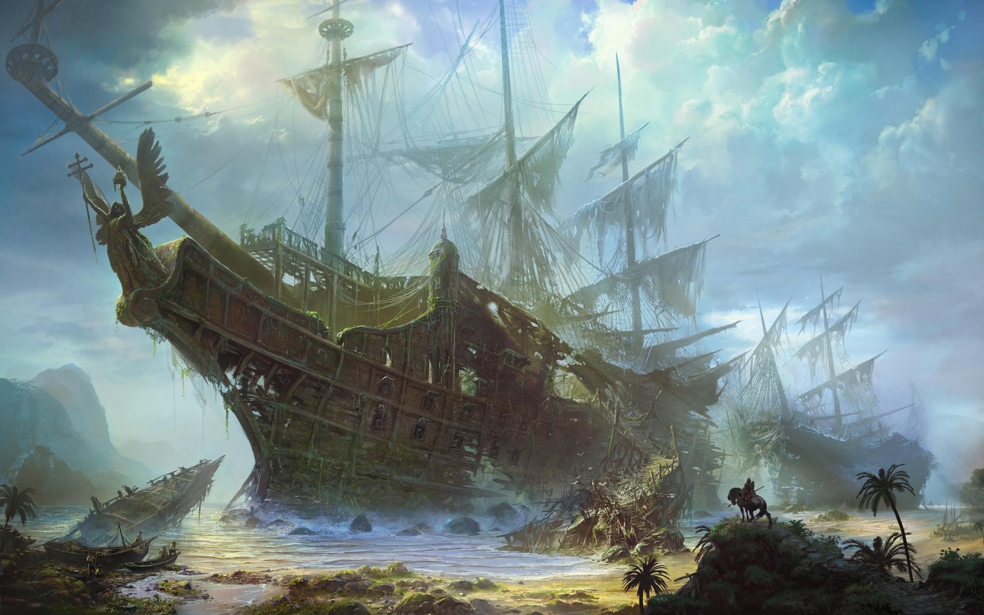 Sunken Ship Wallpapers - Top Free Sunken Ship Backgrounds - WallpaperAccess