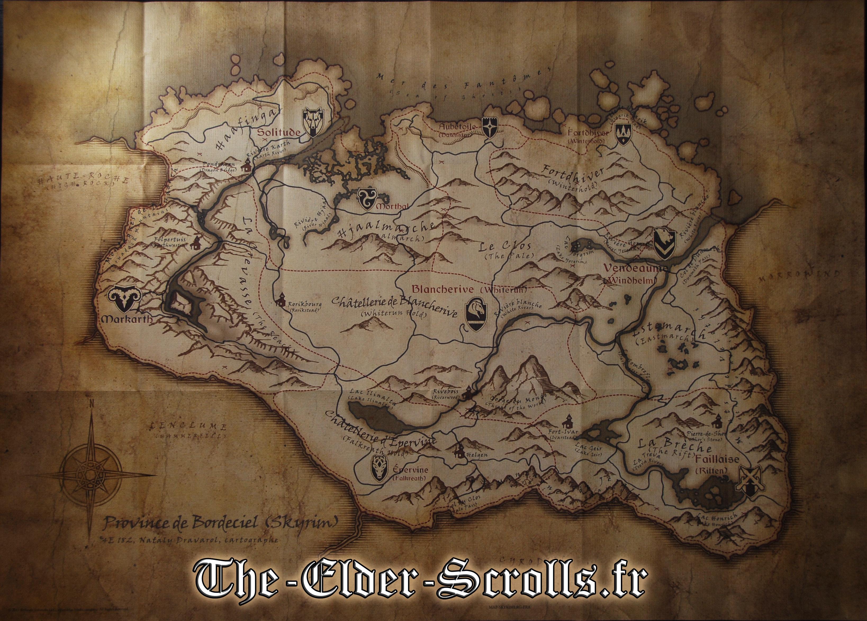 Skyrim Map Wallpapers - Top Free Skyrim Map Backgrounds - WallpaperAccess