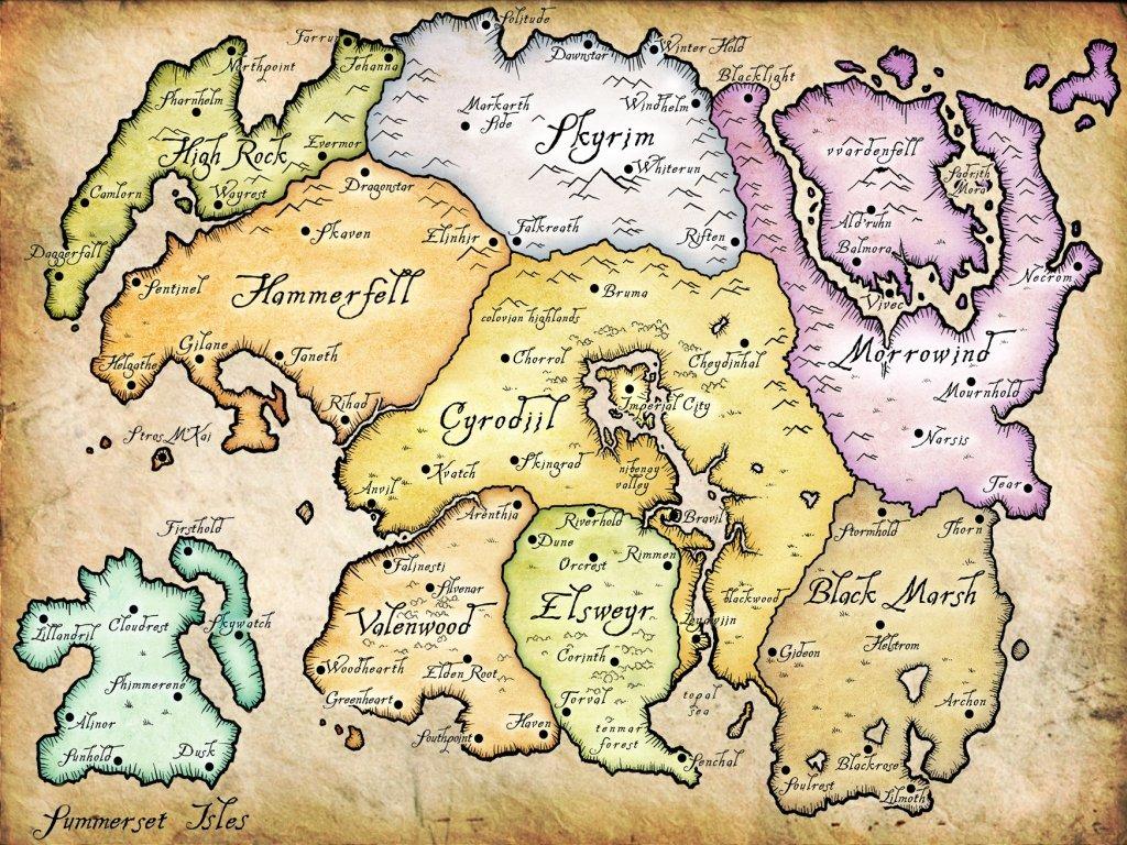 Skyrim Map Wallpapers - Top Free Skyrim Map Backgrounds - WallpaperAccess