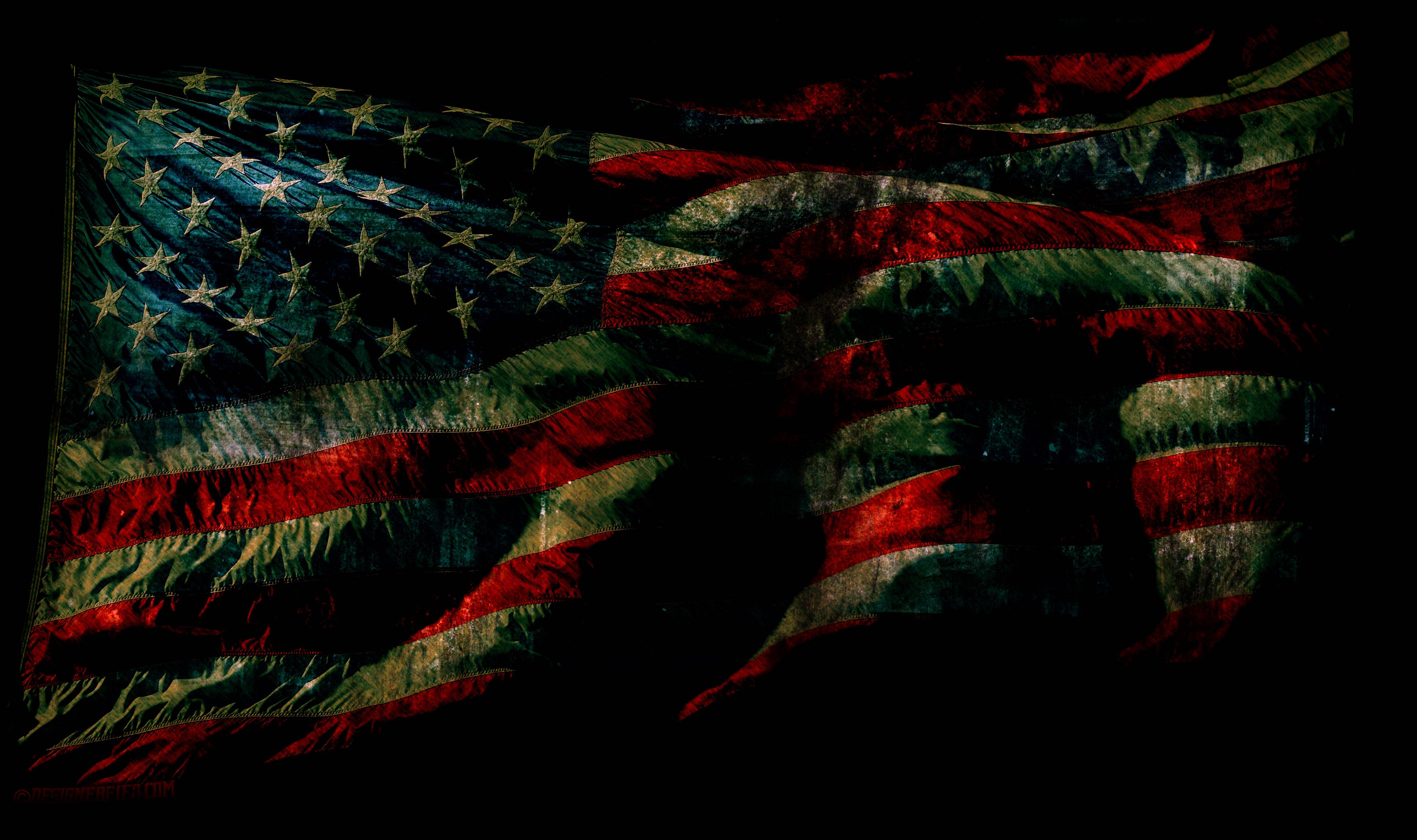 Dark American Flag Wallpapers - Top Free Dark American Flag Backgrounds ...