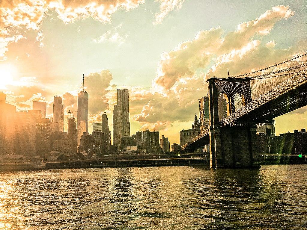 Brooklyn Bridge Sunset Wallpapers - Top Free Brooklyn Bridge Sunset Backgrounds - WallpaperAccess