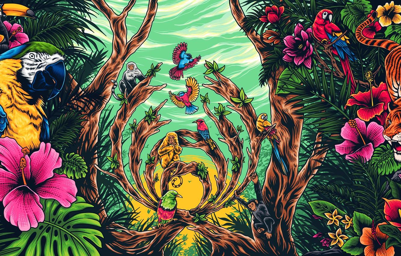 Jungle Art Wallpapers - Top Free Jungle Art Backgrounds - WallpaperAccess