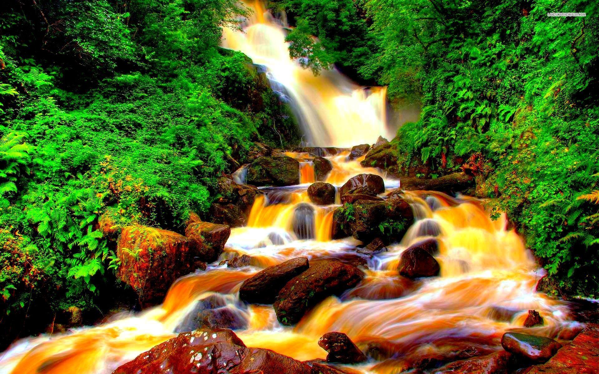Summer Waterfall Wallpapers - Top Free Summer Waterfall Backgrounds ...
