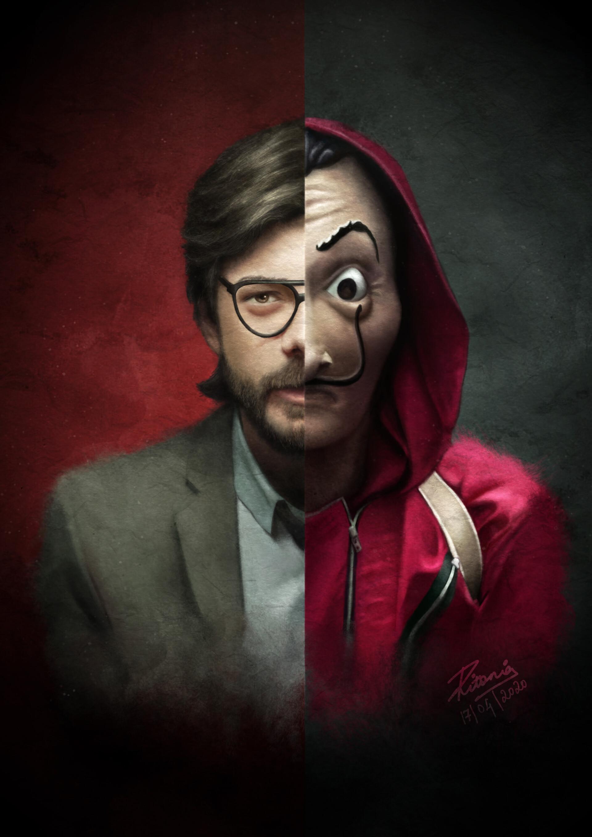 Money Heist Dali Mask Wallpapers - Top Free Money Heist Dali Mask ...