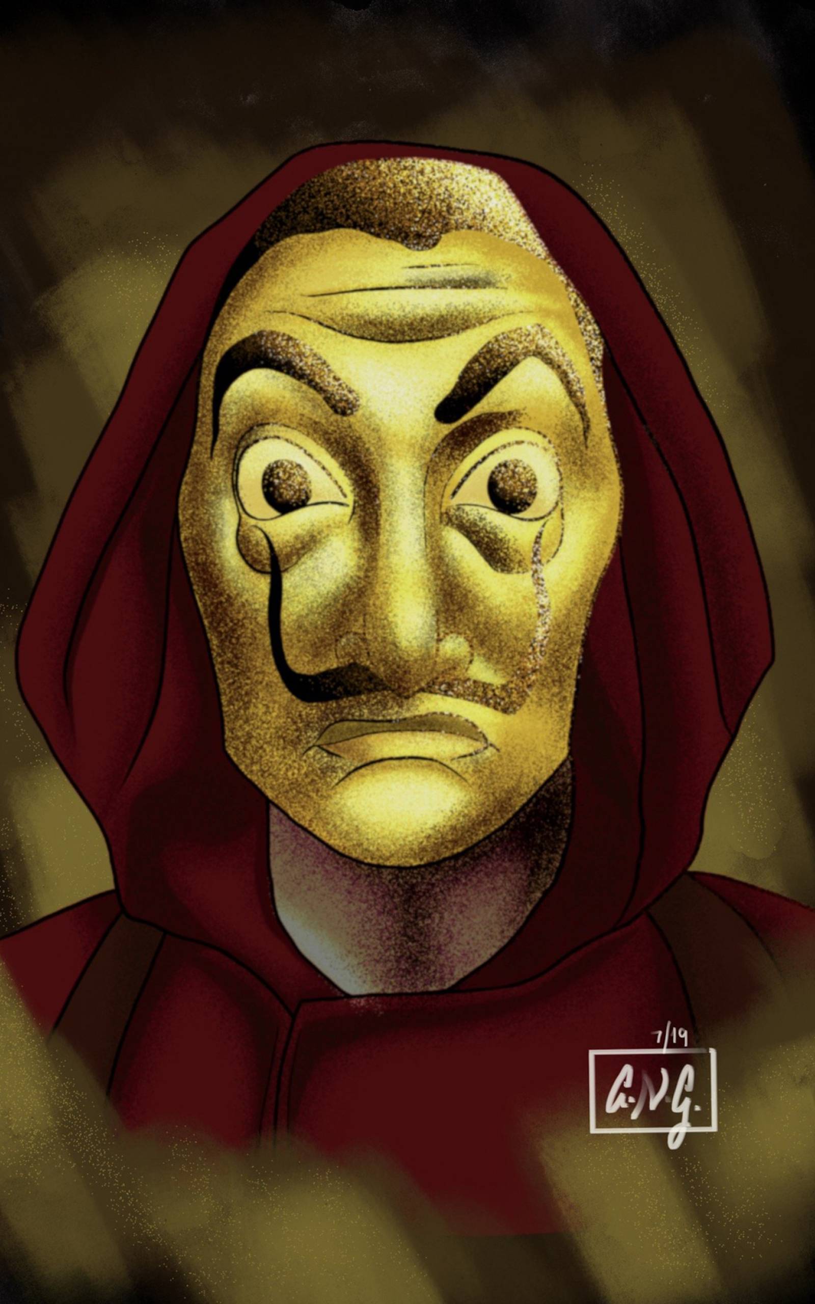 Money Heist Dali Mask Wallpapers - Top Free Money Heist Dali Mask ...