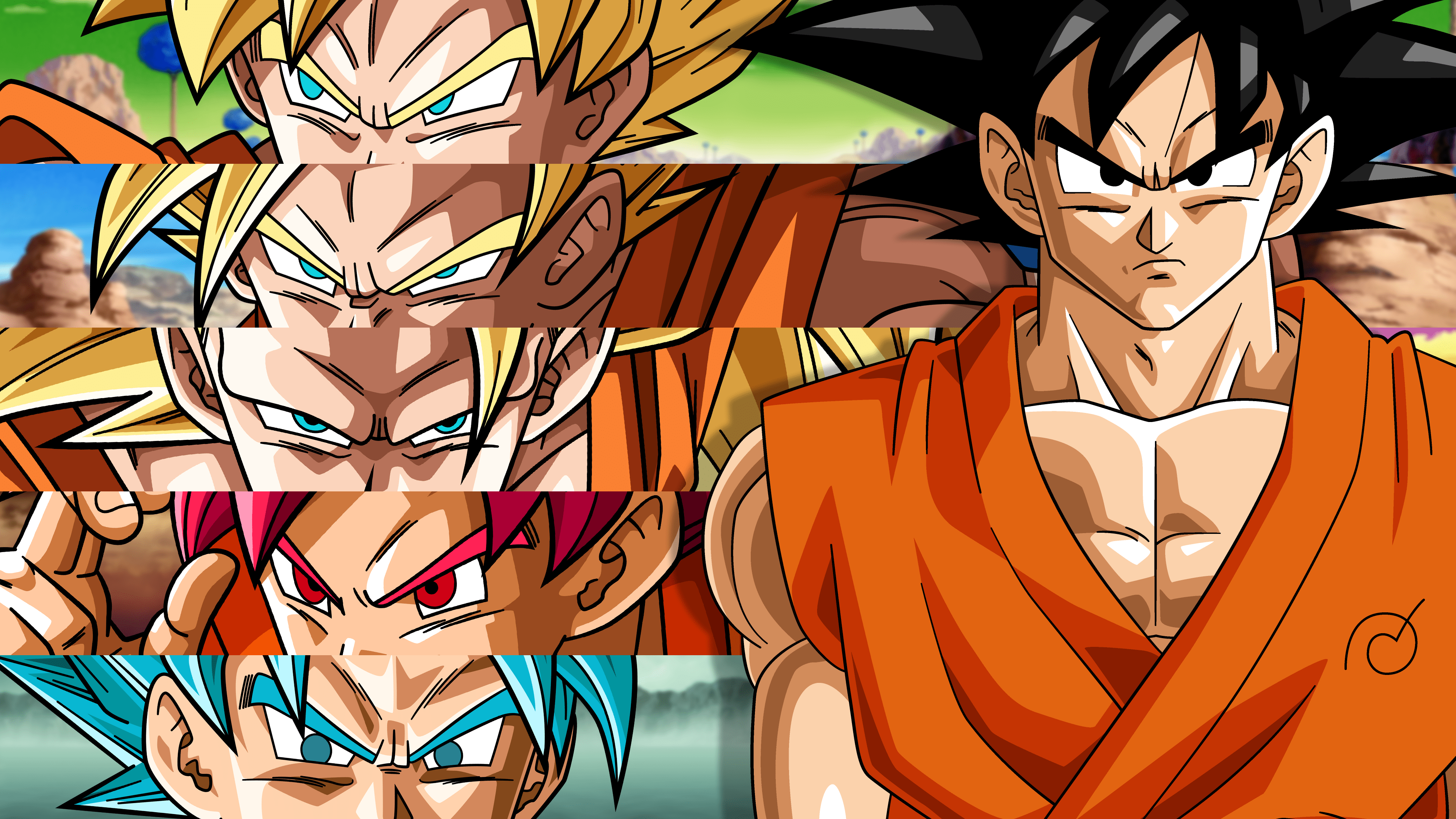 Goku Transformation Wallpapers - Top Free Goku Transformation ...