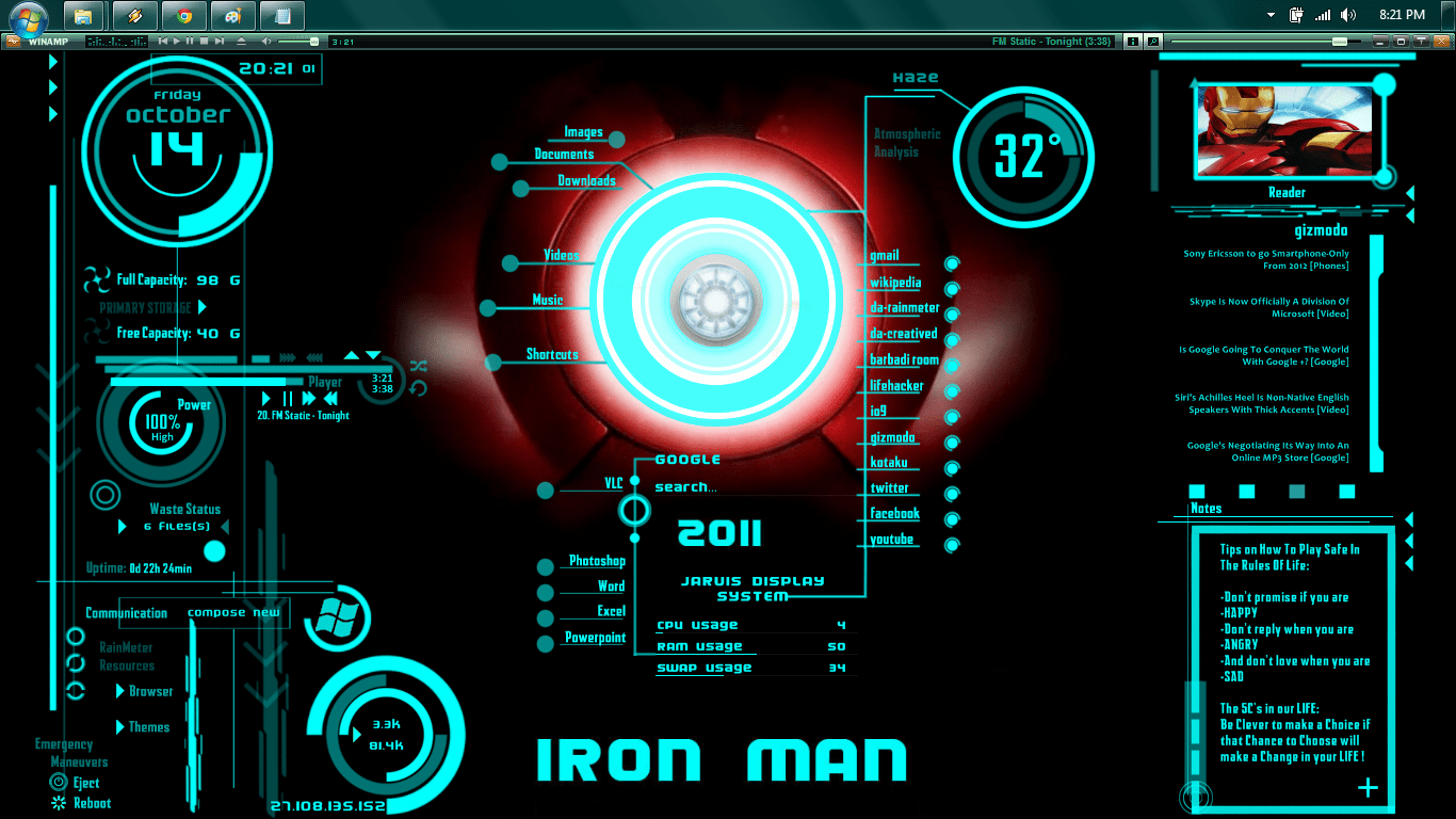 Jarvis Computer Wallpapers - Top Free Jarvis Computer Backgrounds ...