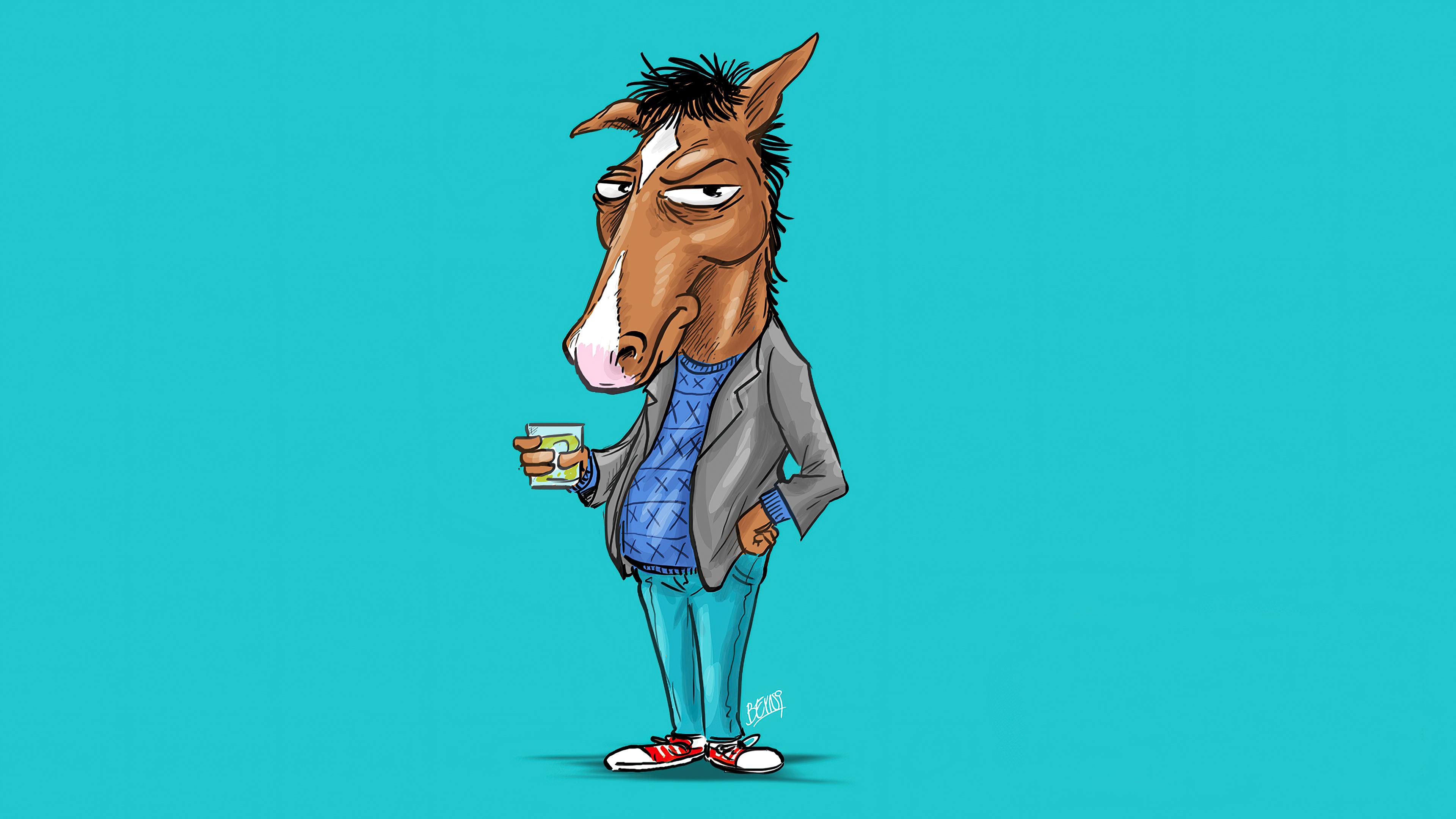 Bojack Horseman Minimal Wallpapers - Top Free Bojack Horseman Minimal ...