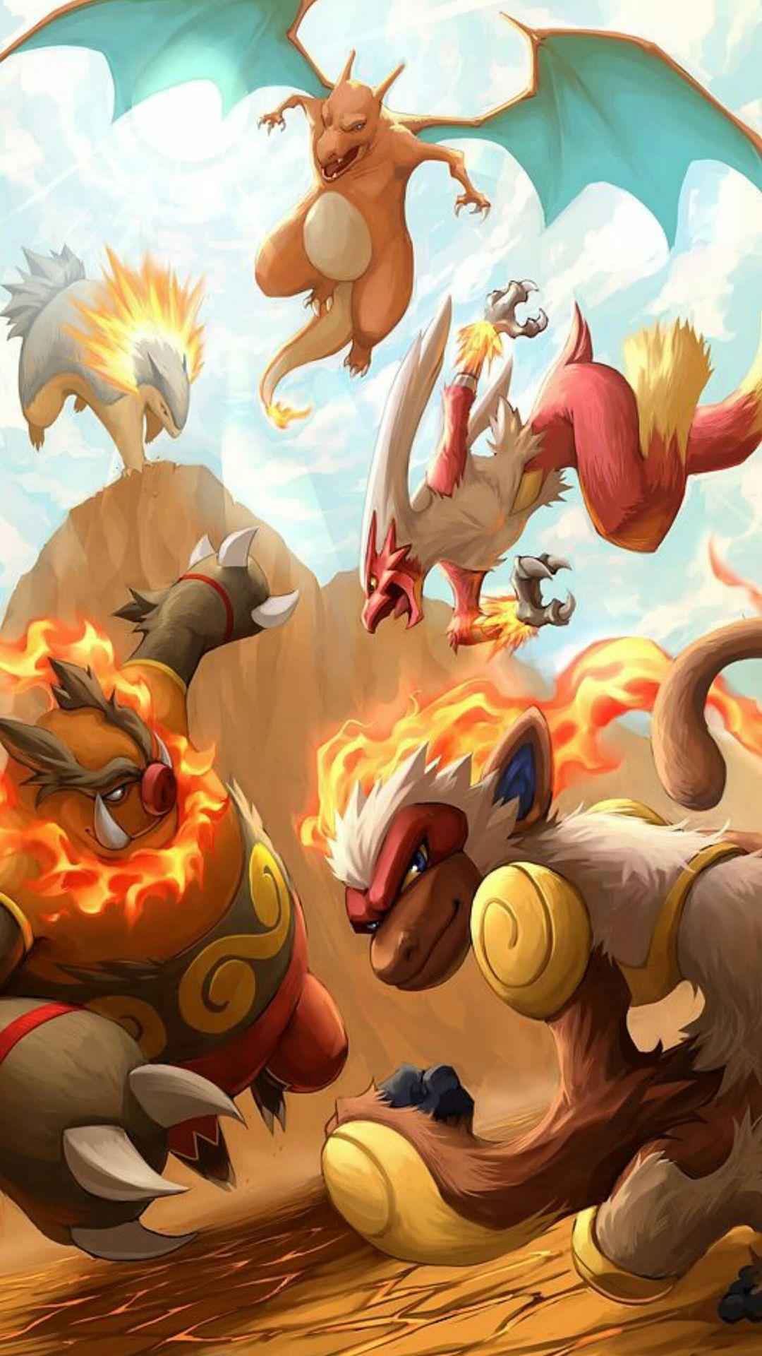 Fire Type Pokemon Wallpapers - Top Free Fire Type Pokemon Backgrounds ...