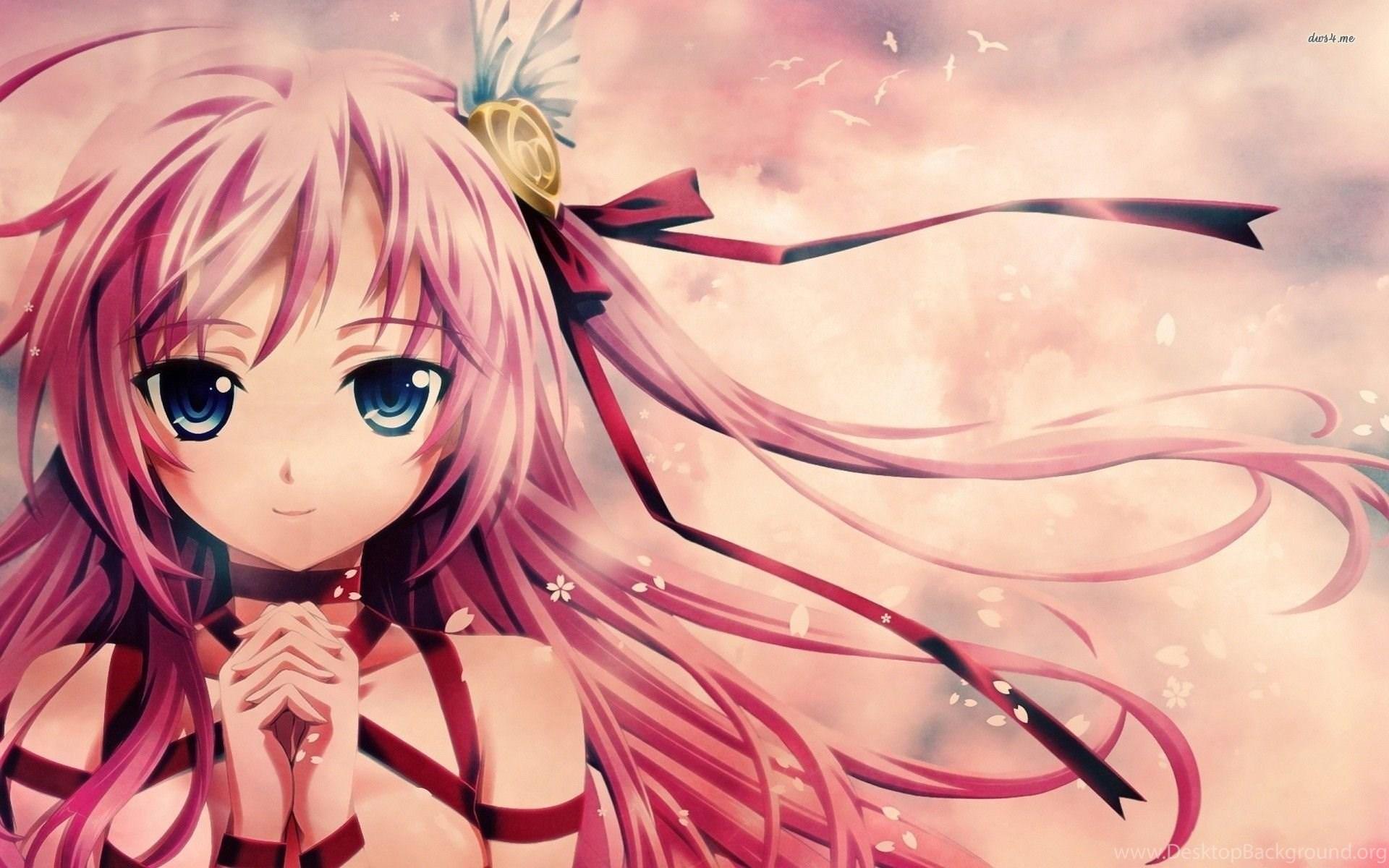Pink Anime Desktop Wallpapers - Top Free Pink Anime Desktop Backgrounds ...
