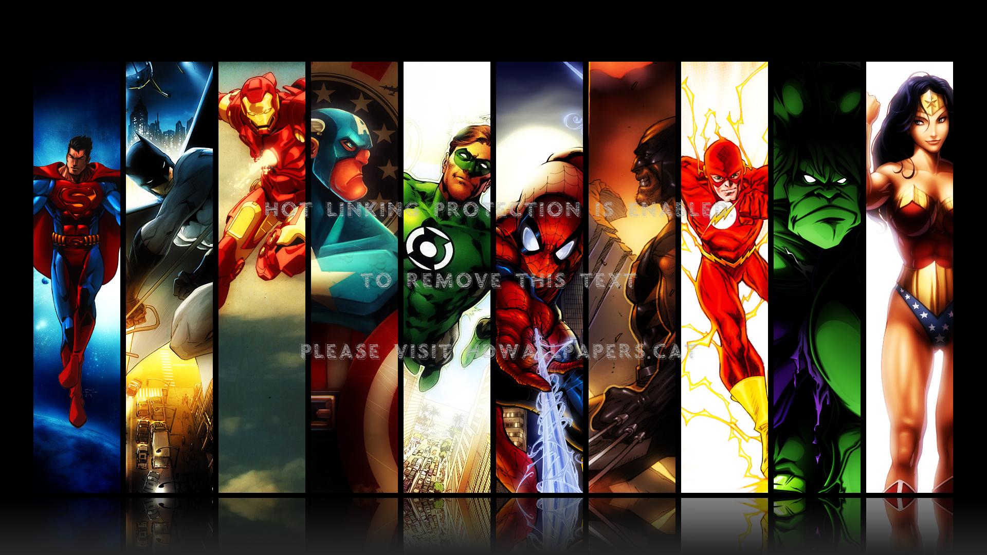 Marvel and DC Characters Wallpapers - Top Free Marvel and DC Characters ...