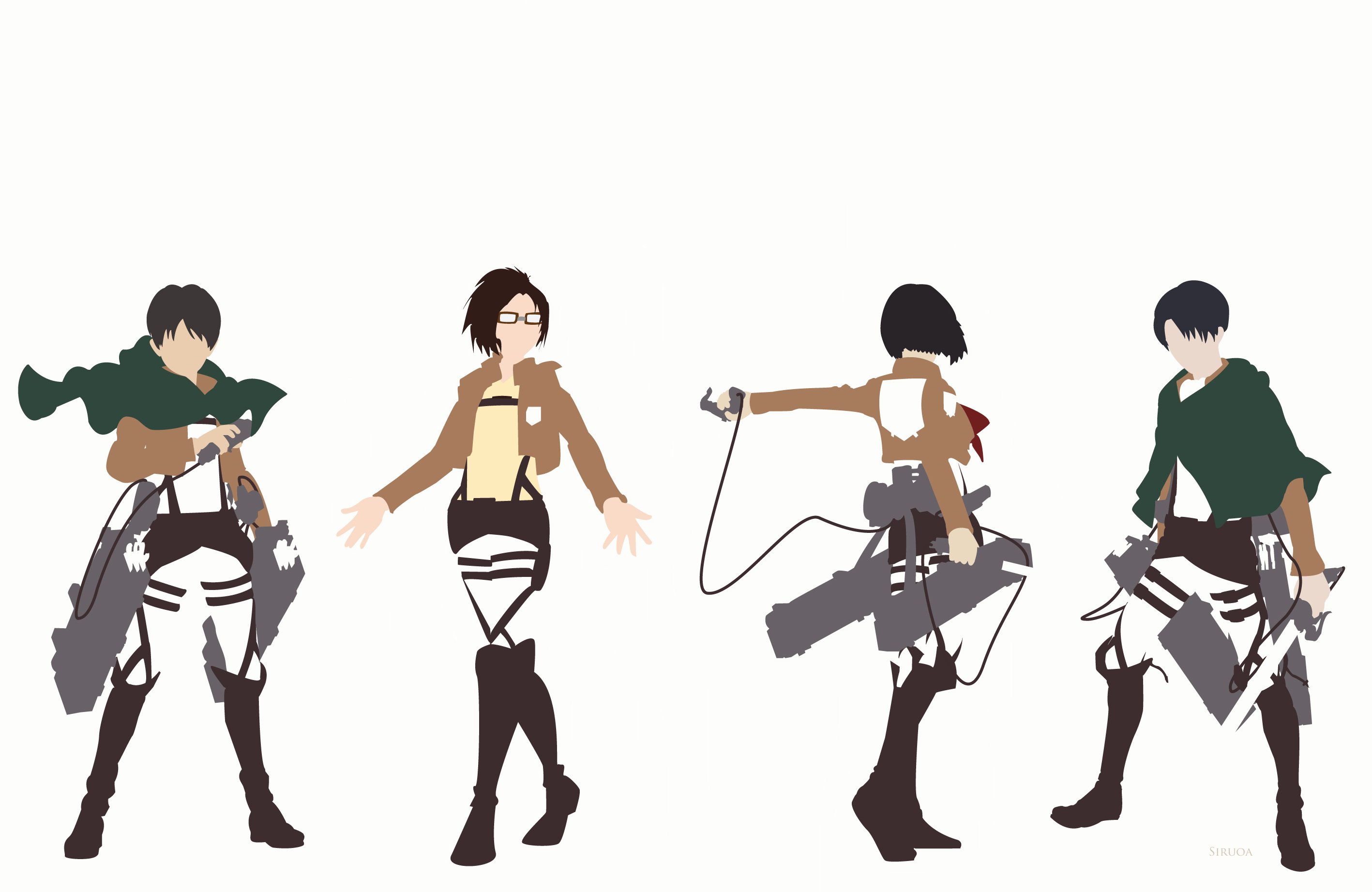 Minimalist Attack On Titan Wallpapers - Top Free Minimalist Attack On ...