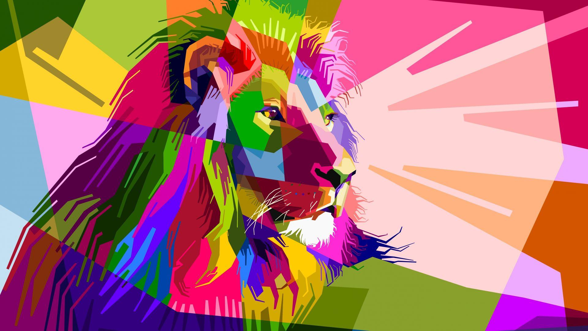 Abstract Lion HD Desktop Wallpapers - Top Free Abstract Lion HD Desktop ...