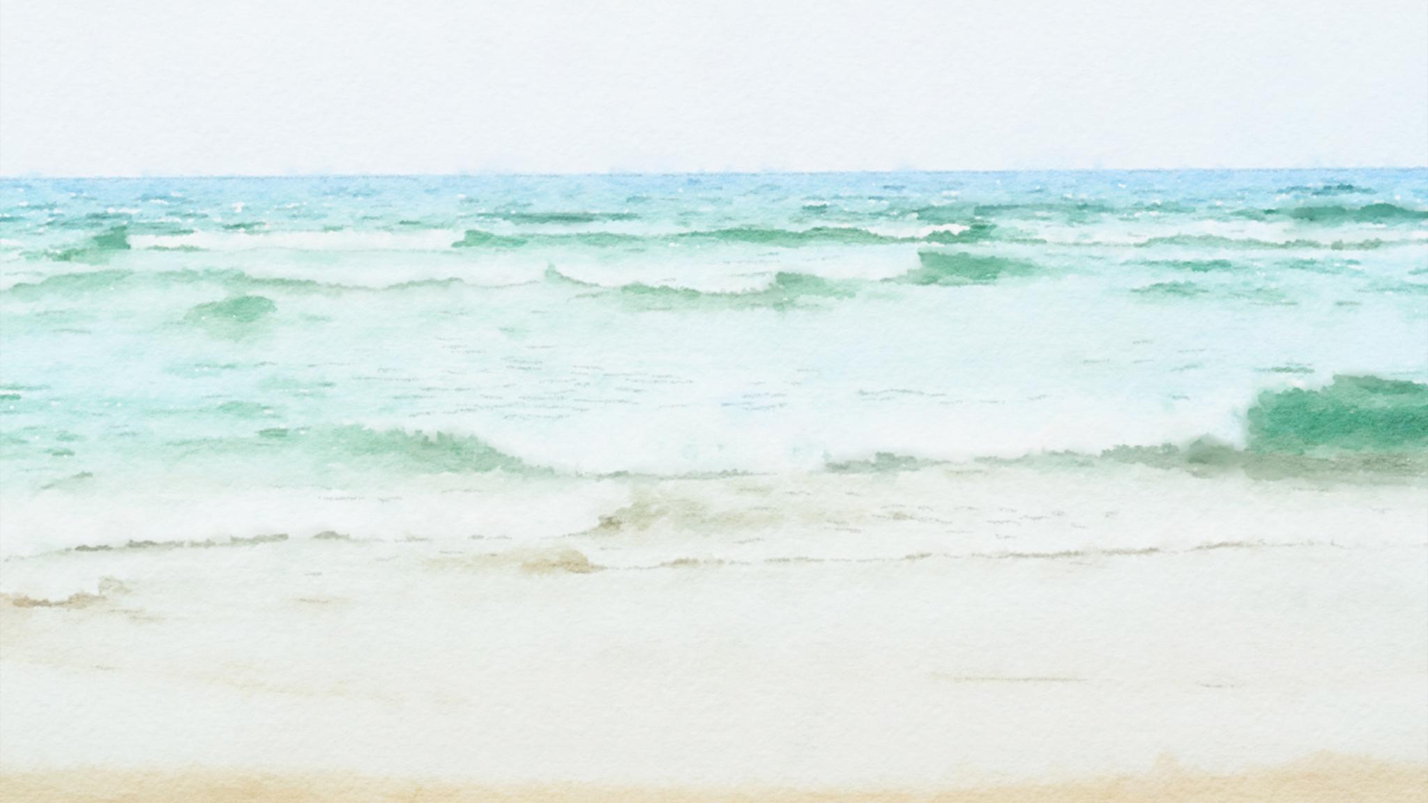 Watercolor Beach Wallpapers - Top Free Watercolor Beach Backgrounds ...