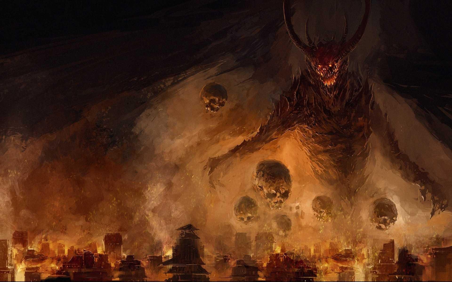 Demon Fire Wallpapers - Top Free Demon Fire Backgrounds - WallpaperAccess