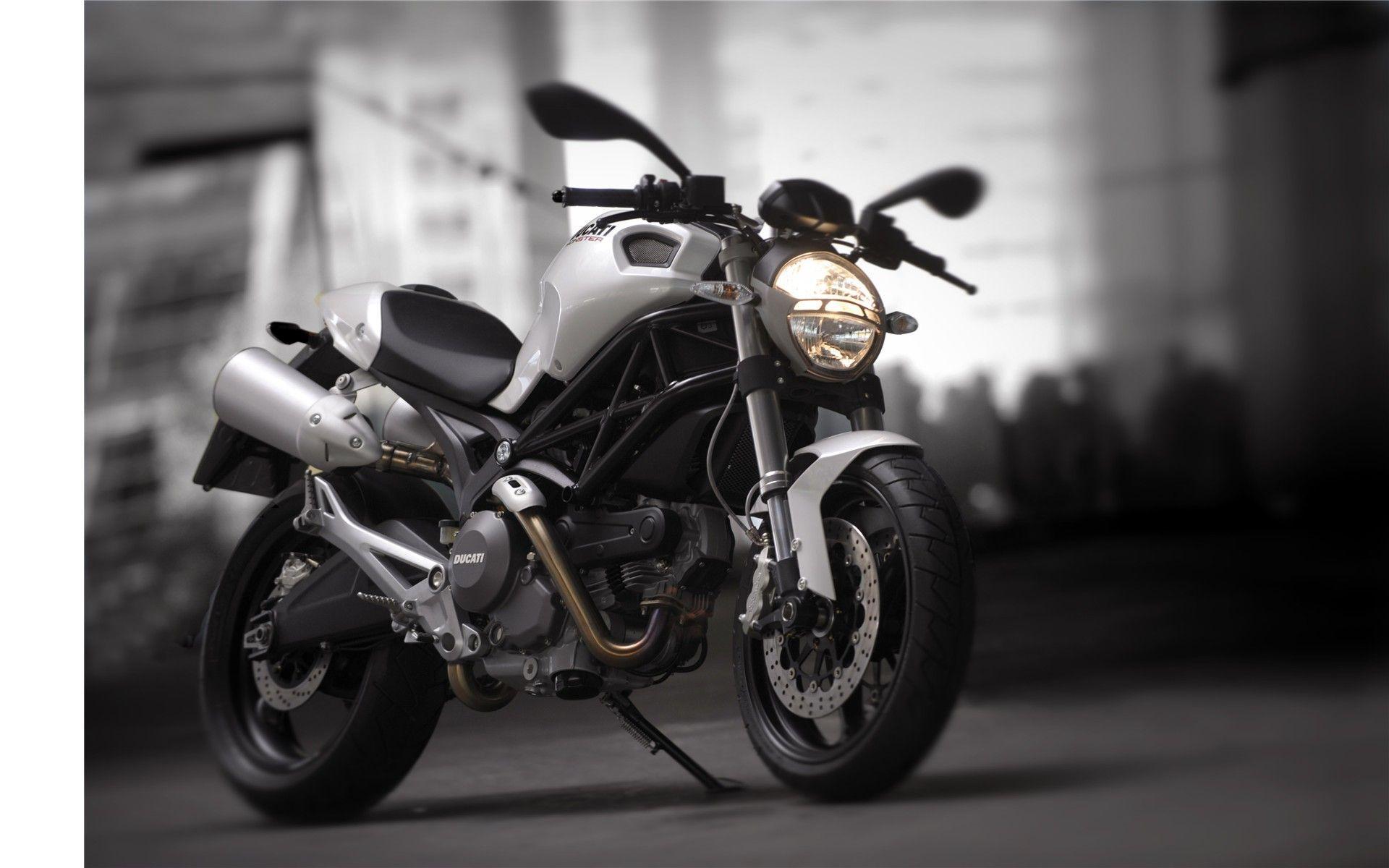 White Ducati Monster 821