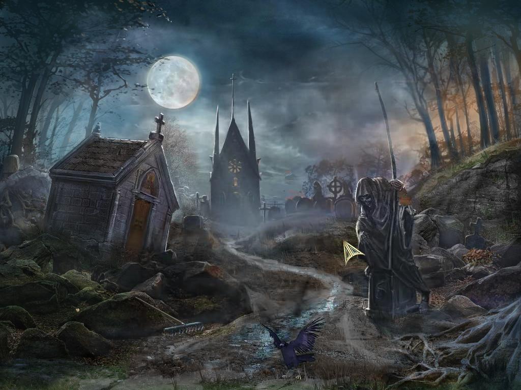 Scary Graveyard Wallpapers - Top Free Scary Graveyard Backgrounds ...