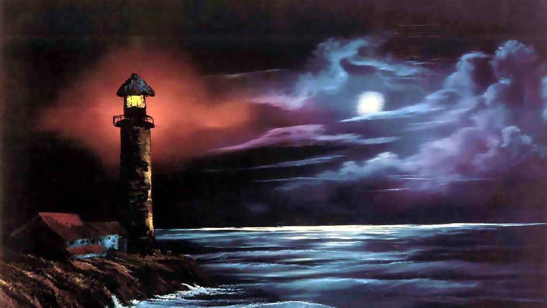 Night Lighthouse Wallpapers - Top Free Night Lighthouse Backgrounds ...