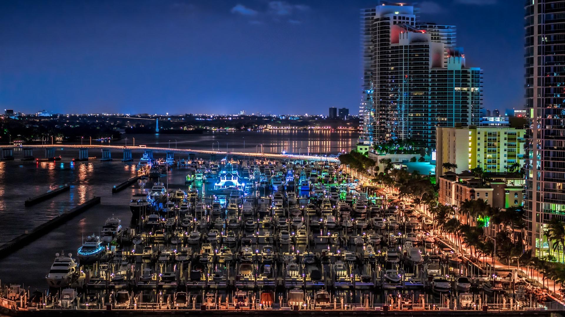 Miami Night Wallpapers - Top Free Miami Night Backgrounds - WallpaperAccess