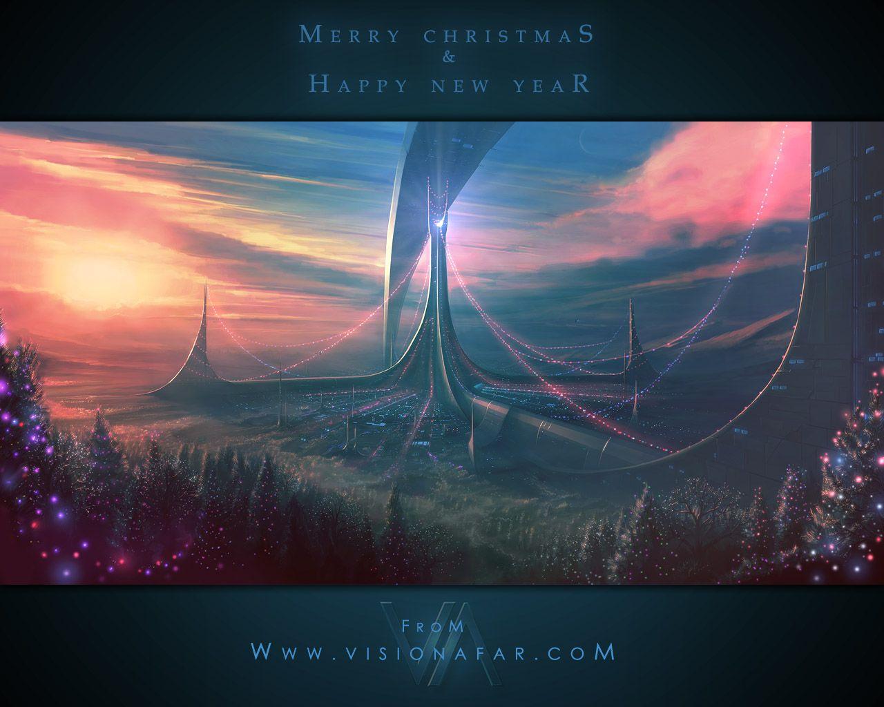 Futuristic Christmas Wallpapers - Top Free Futuristic Christmas ...