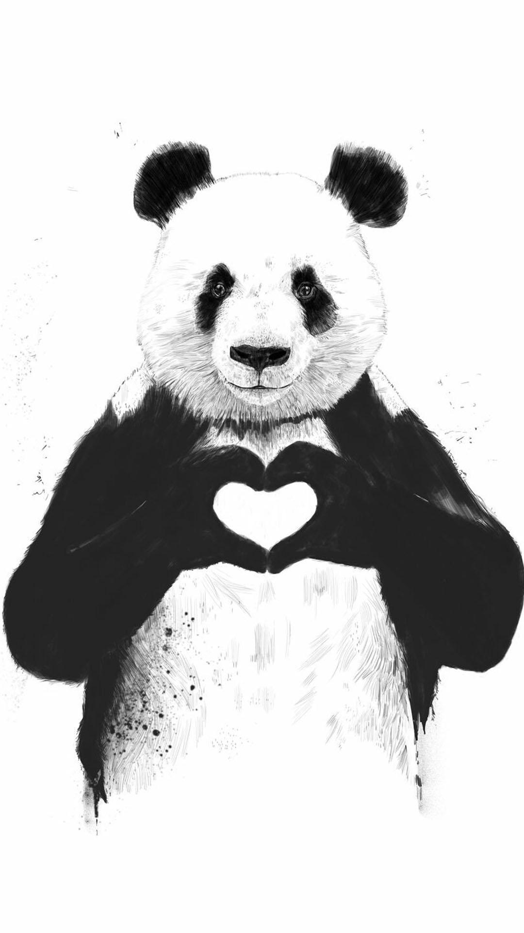 Black Panda Wallpapers - Top Free Black Panda Backgrounds - WallpaperAccess