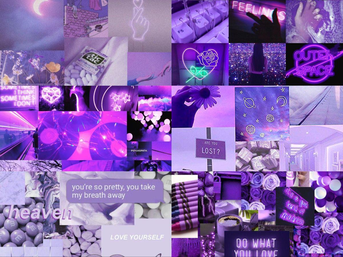 Purple Collage Desktop Wallpapers - Top Free Purple Collage Desktop ...