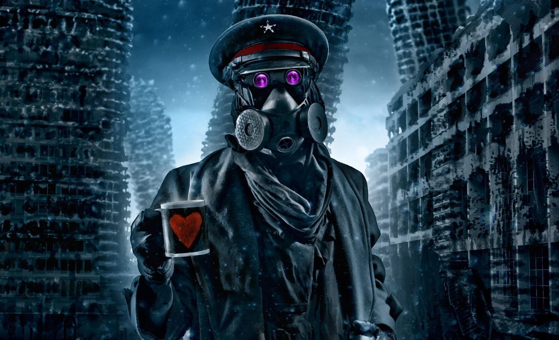 Blue Gas Mask Wallpapers - Top Free Blue Gas Mask Backgrounds ...