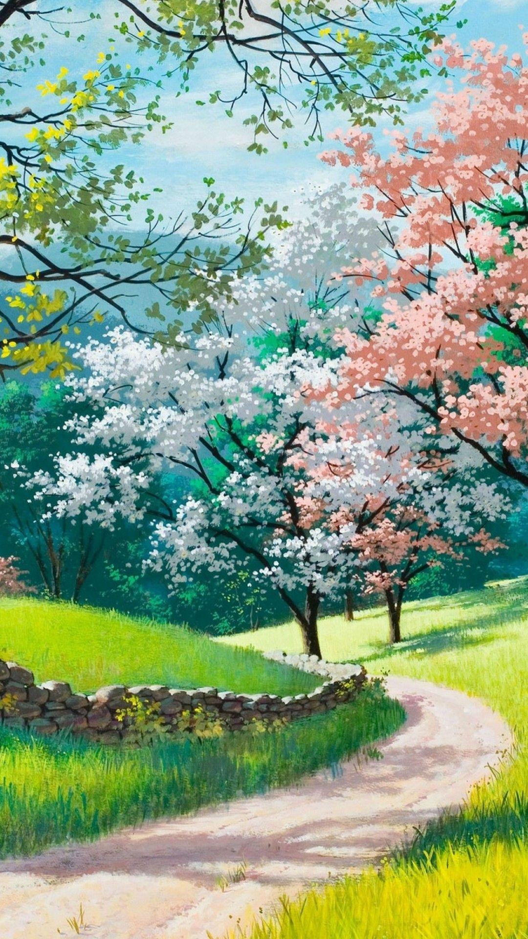 Anime Spring Scenery Wallpapers - Top Free Anime Spring Scenery ...