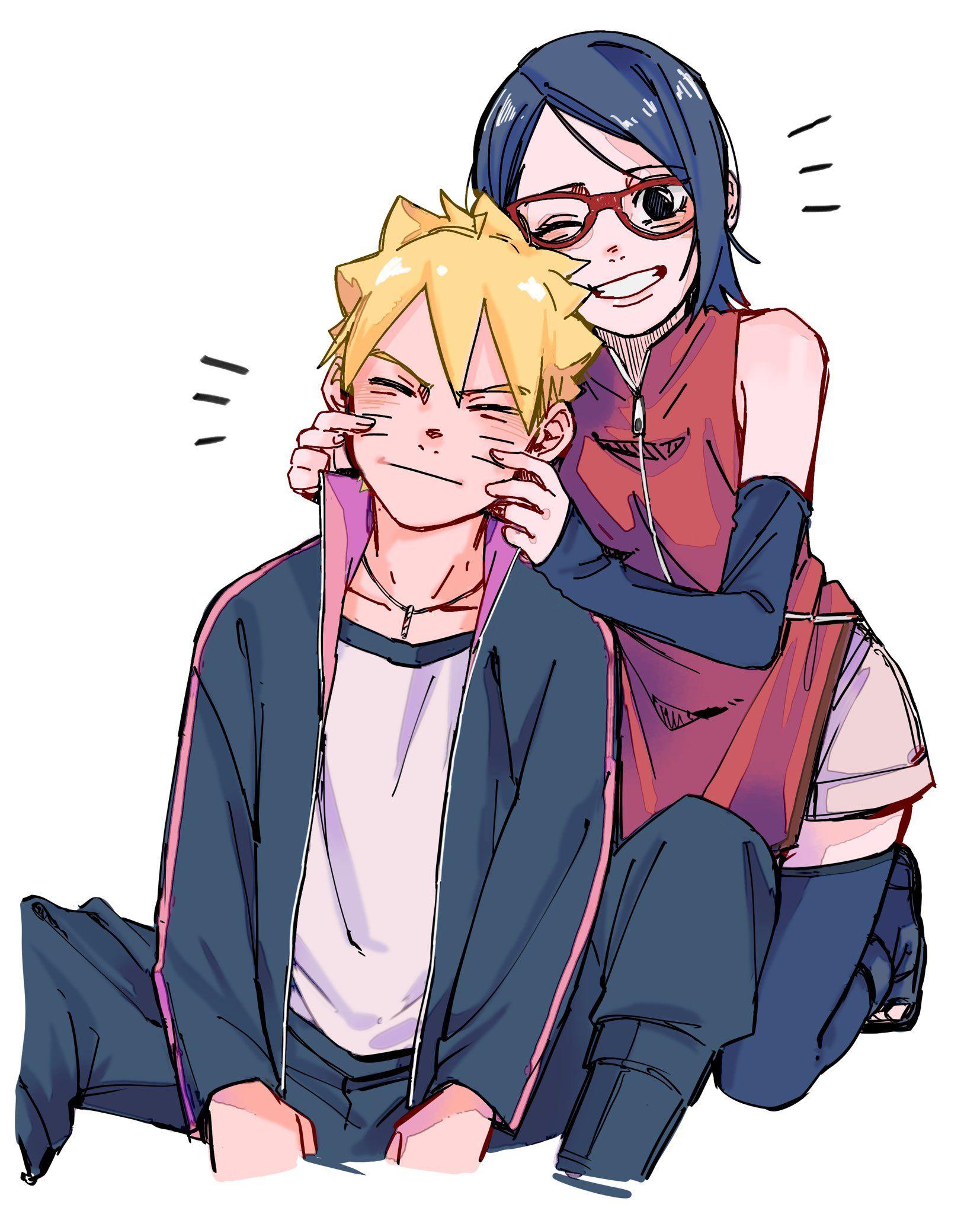 Boruto and Sarada Love Wallpapers - Top Free Boruto and Sarada Love ...