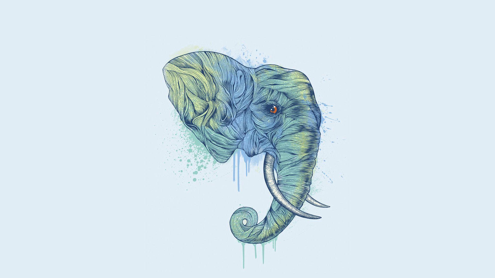 Minimalist Elephant Wallpapers - Top Free Minimalist Elephant ...