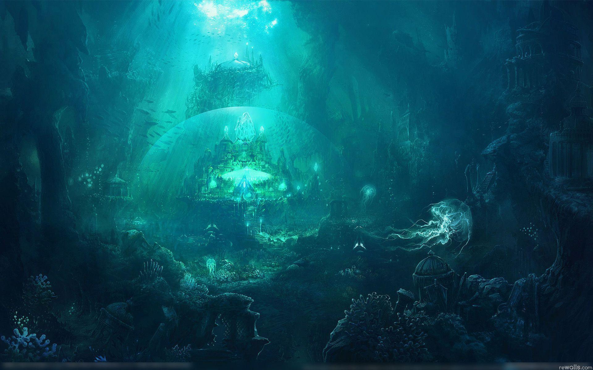 Underwater Castle Wallpapers - Top Free Underwater Castle Backgrounds ...