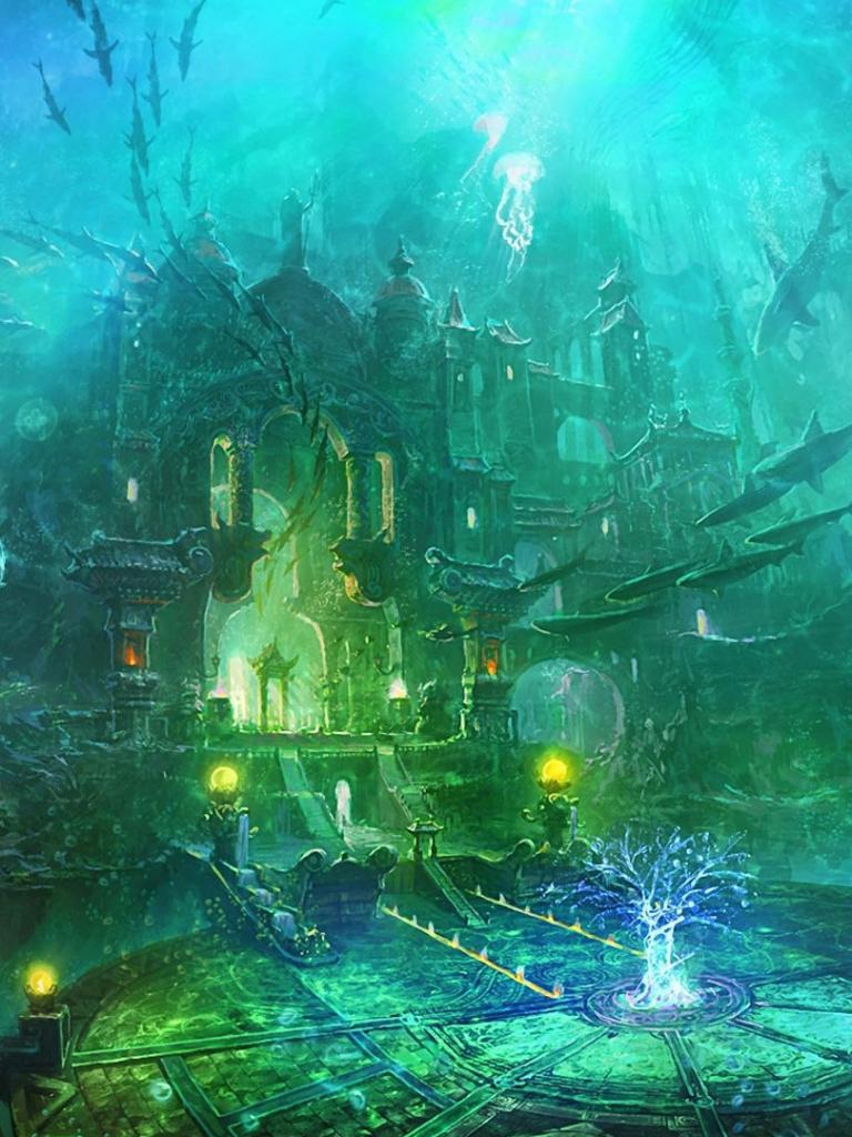 Underwater Castle Wallpapers - Top Free Underwater Castle Backgrounds ...