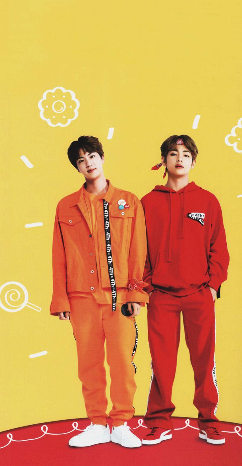 BTS Jin and V Wallpapers - Top Free BTS Jin and V Backgrounds - WallpaperAccess