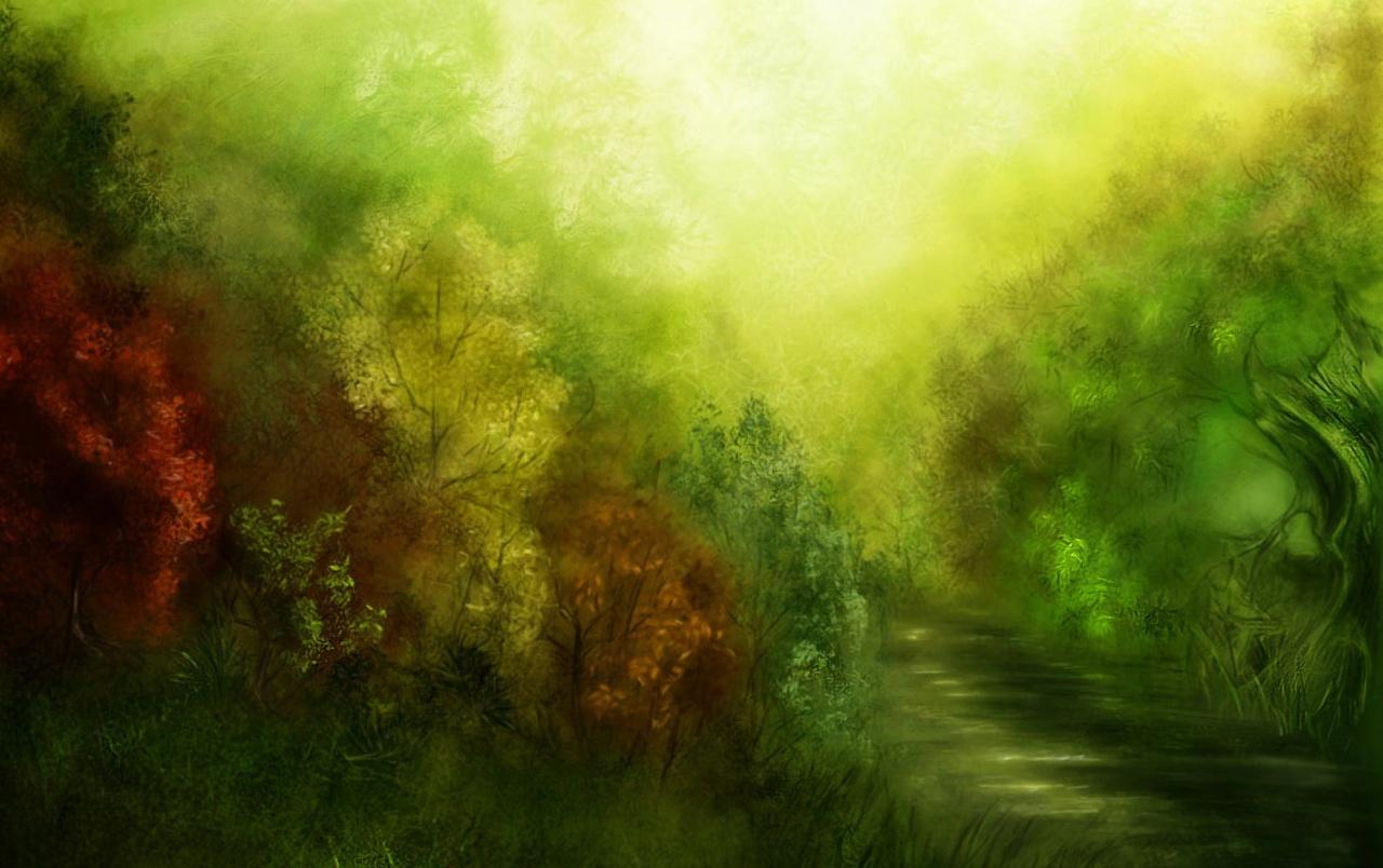 Painting Forest Wallpapers - Top Free Painting Forest Backgrounds ...