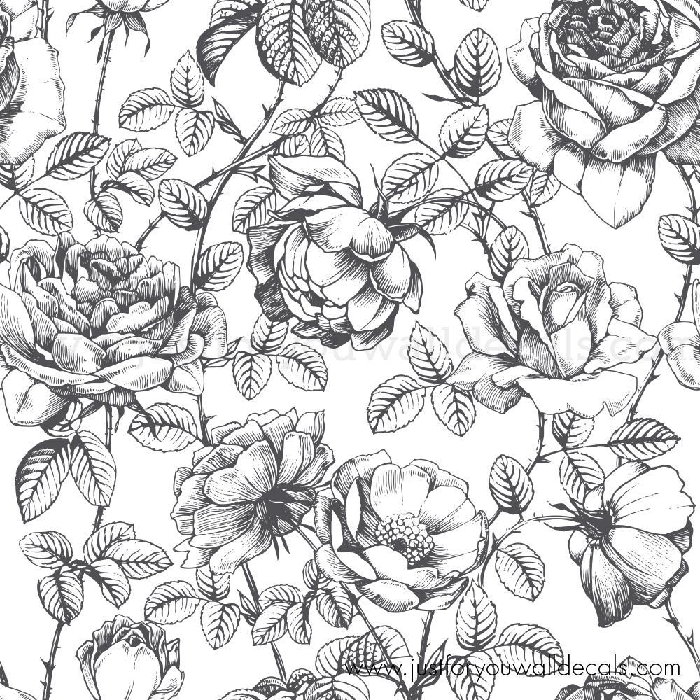 Black and White Rose Drawing Wallpapers - Top Free Black and White Rose ...