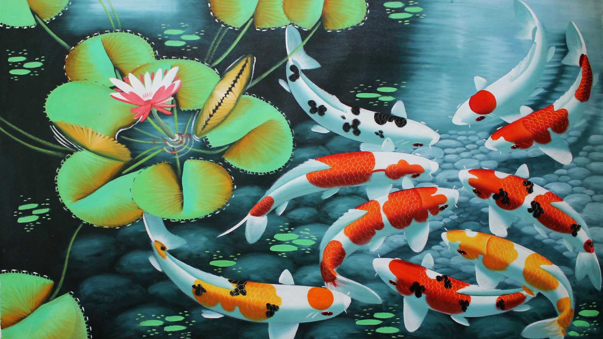 Blue Koi Wallpapers - Top Free Blue Koi Backgrounds - WallpaperAccess