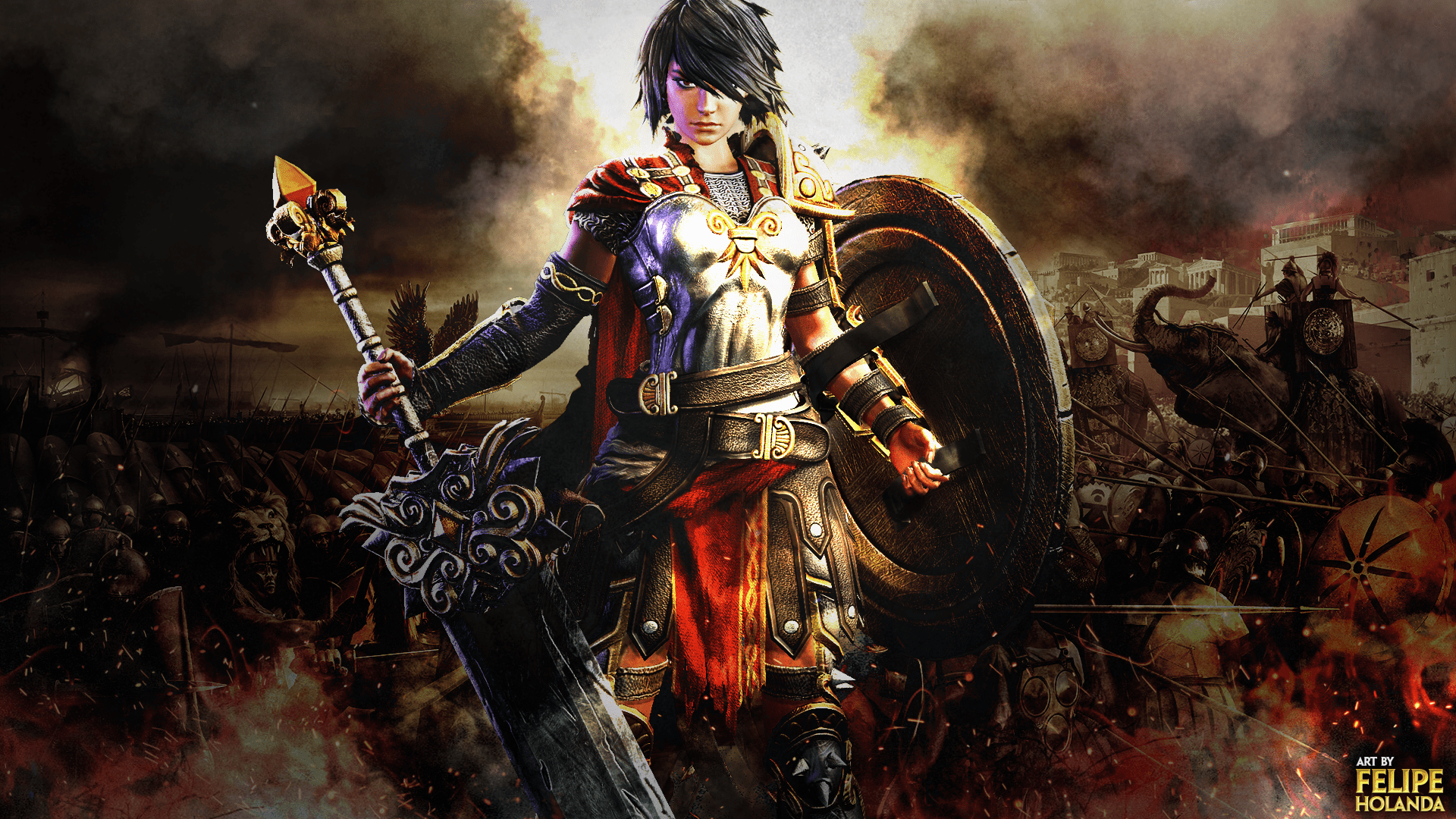 Smite Bellona Wallpapers - Top Free Smite Bellona Backgrounds ...