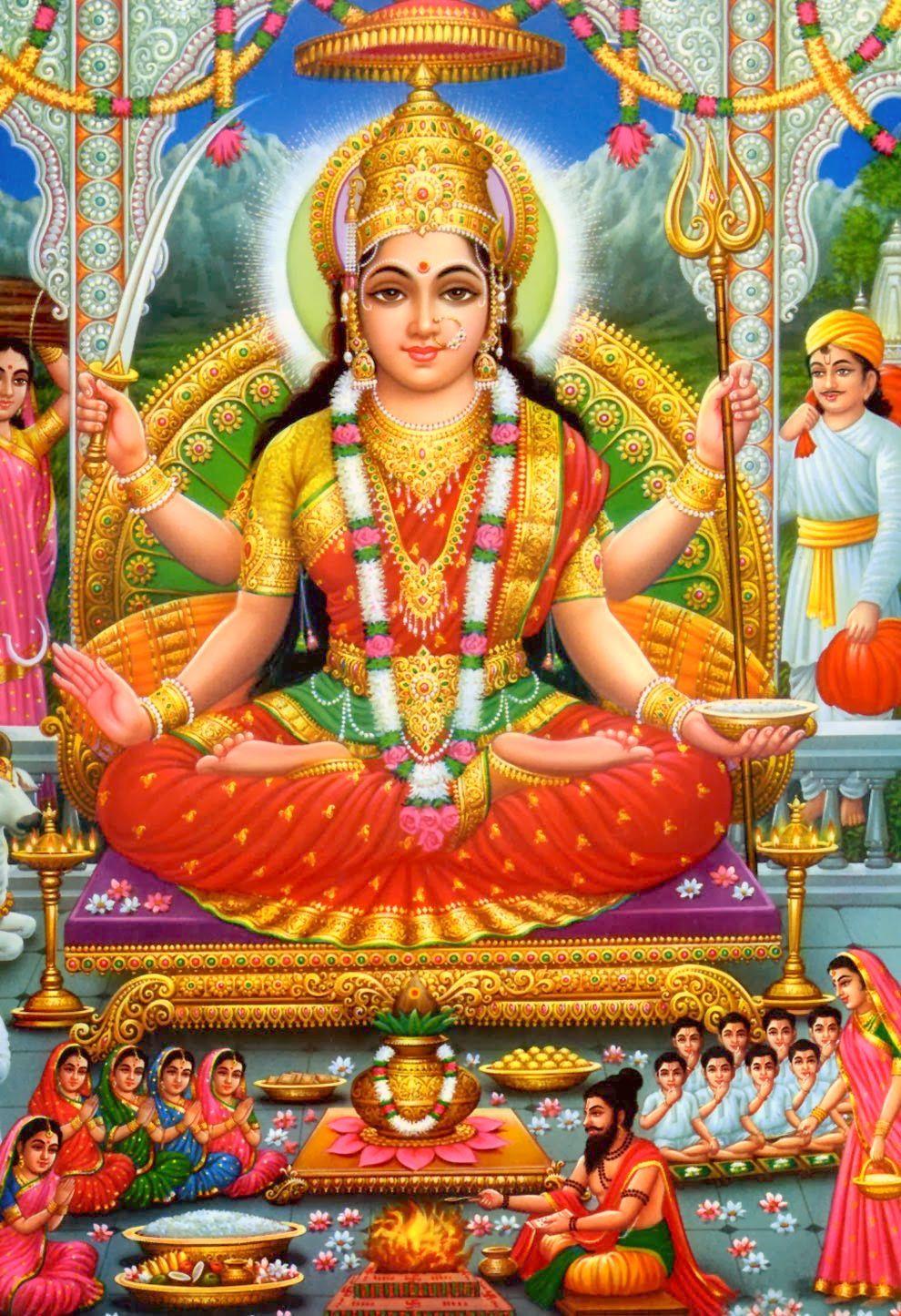 Santoshi Maa Wallpapers - Top Free Santoshi Maa Backgrounds ...