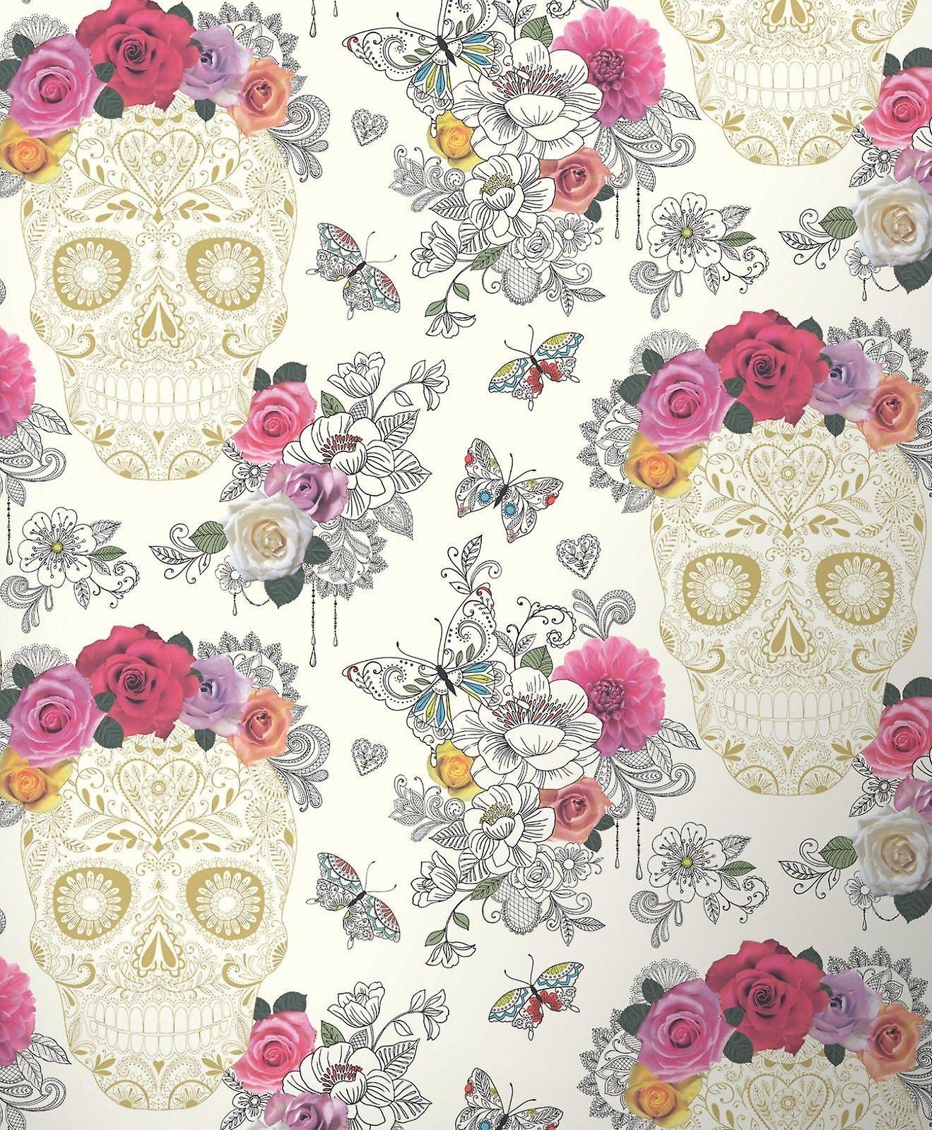Pink Roses and Skulls Wallpapers - Top Free Pink Roses and Skulls ...