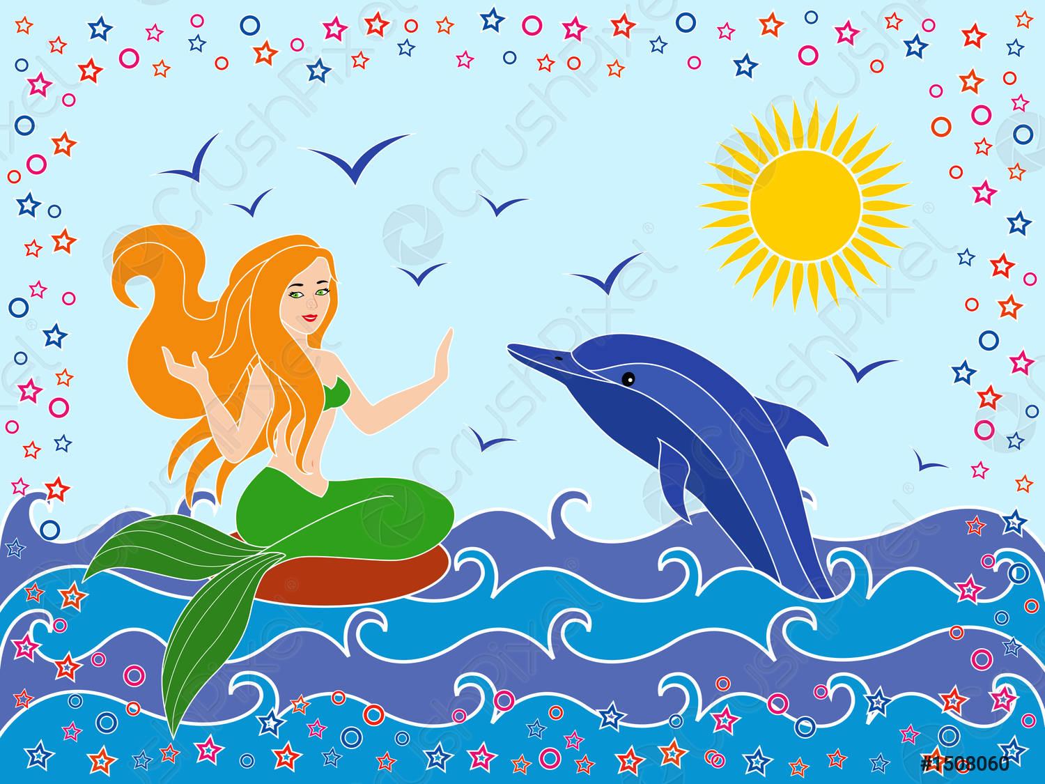 Mermaid and Dolphin Wallpapers - Top Free Mermaid and Dolphin ...
